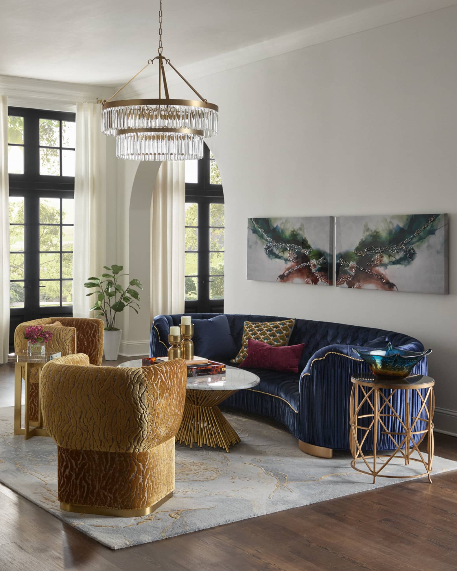 Crystorama Emory 9-Light Chandelier | Neiman Marcus