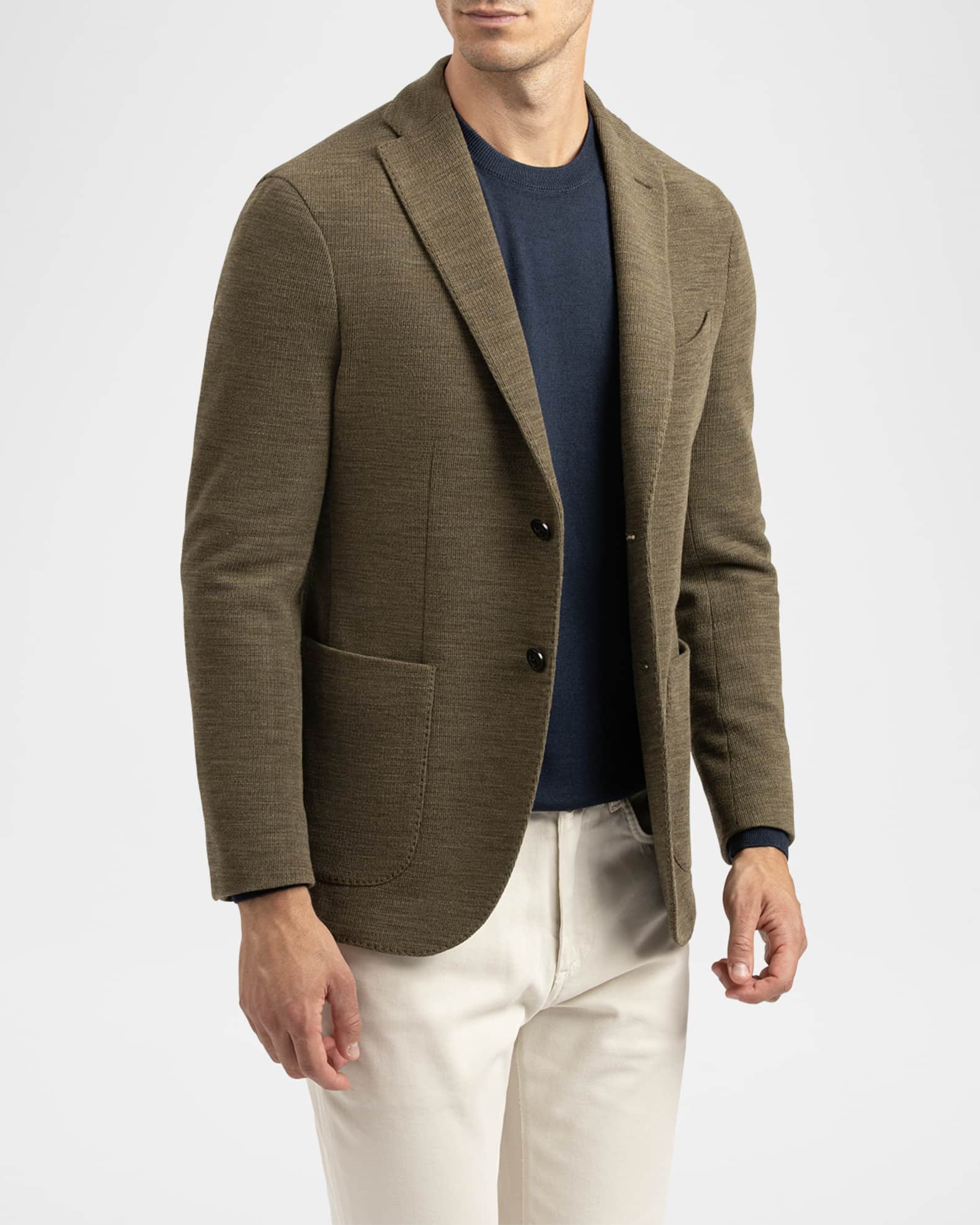 Boglioli Men's Sponge Wool Jacket | Neiman Marcus