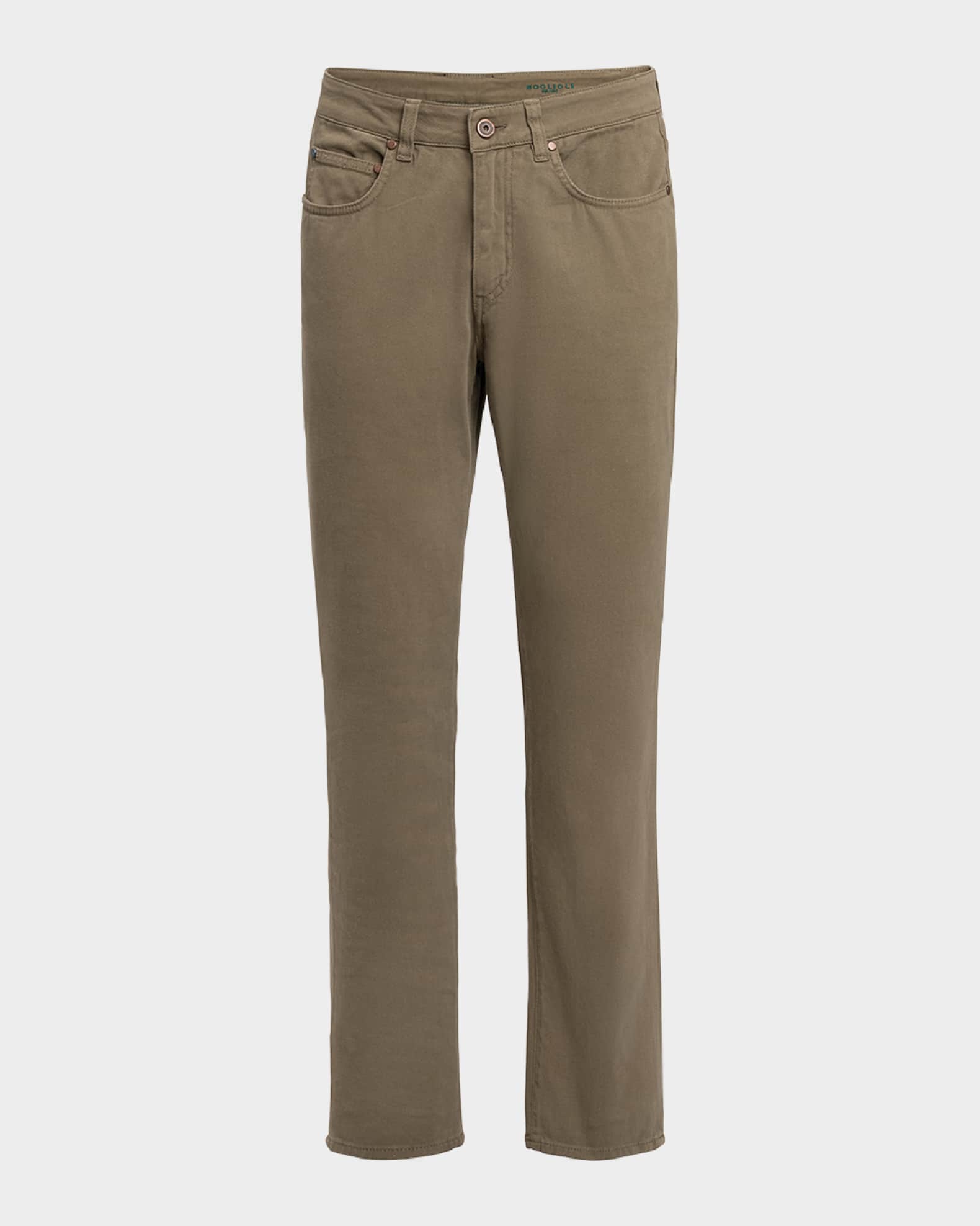 Boglioli Men's Washed Cotton 5-Pocket Pants | Neiman Marcus
