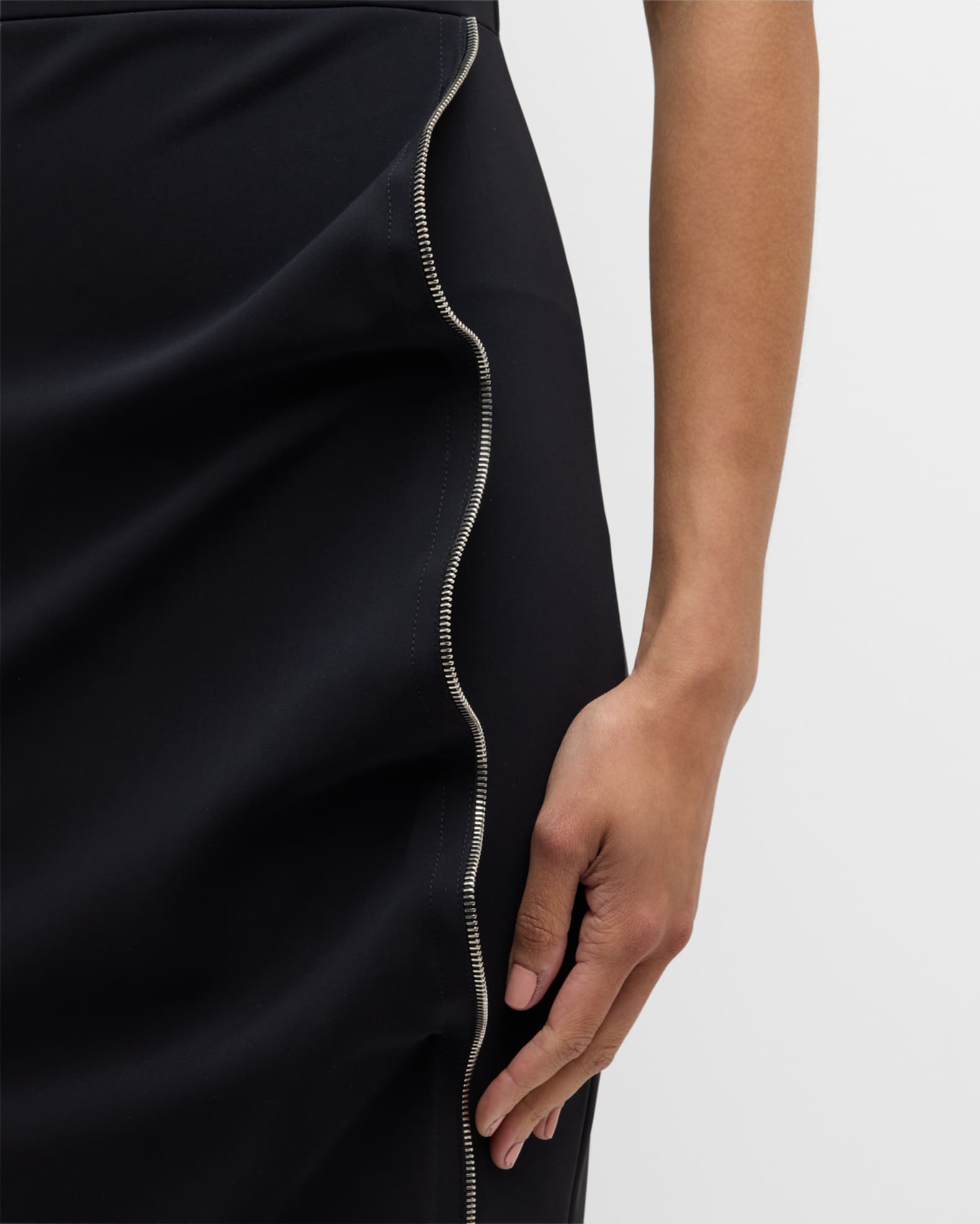 Chiara Boni La Petite Robe Ruffle Bateau-Neck Bodycon Dress | Neiman Marcus