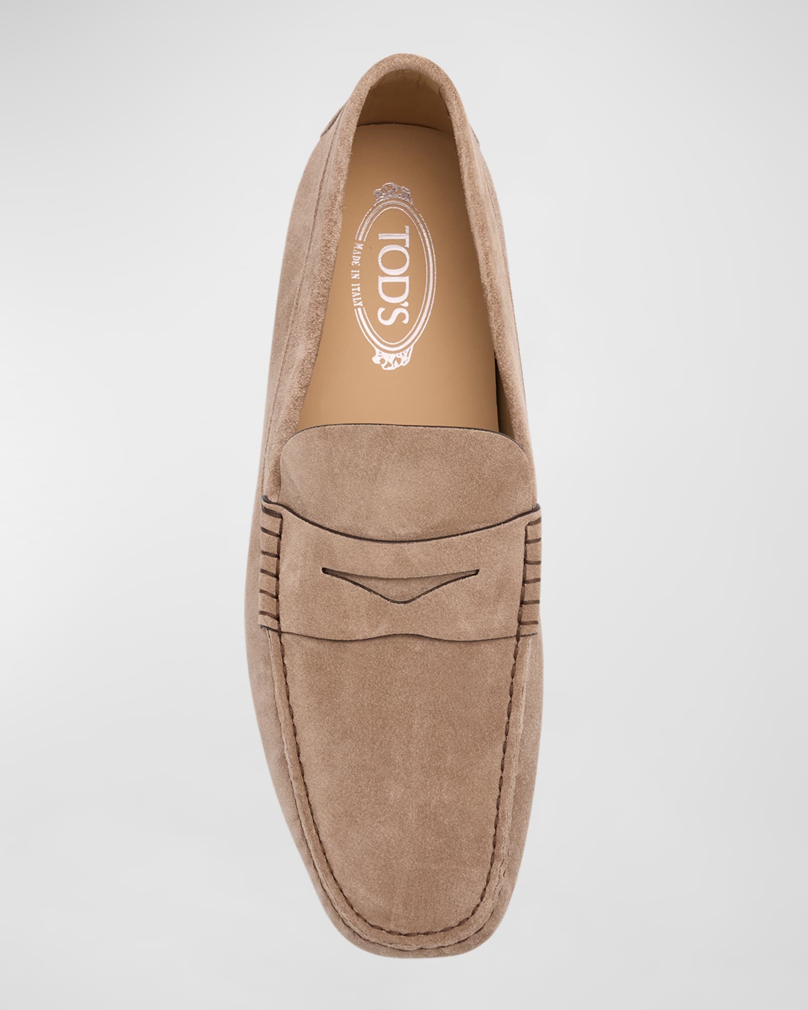 Tod's Men's Suede Penny Loafers | Neiman Marcus