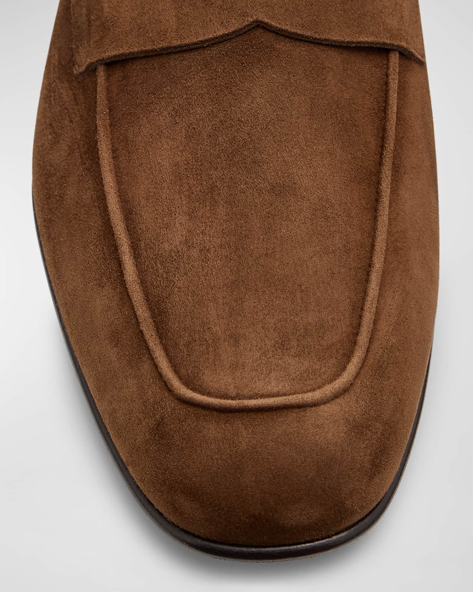Tod's Men's Suede Penny Loafers | Neiman Marcus