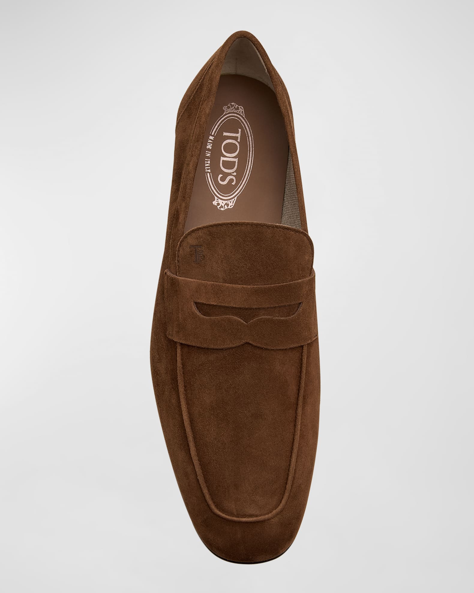 Tod's Men's Suede Penny Loafers | Neiman Marcus