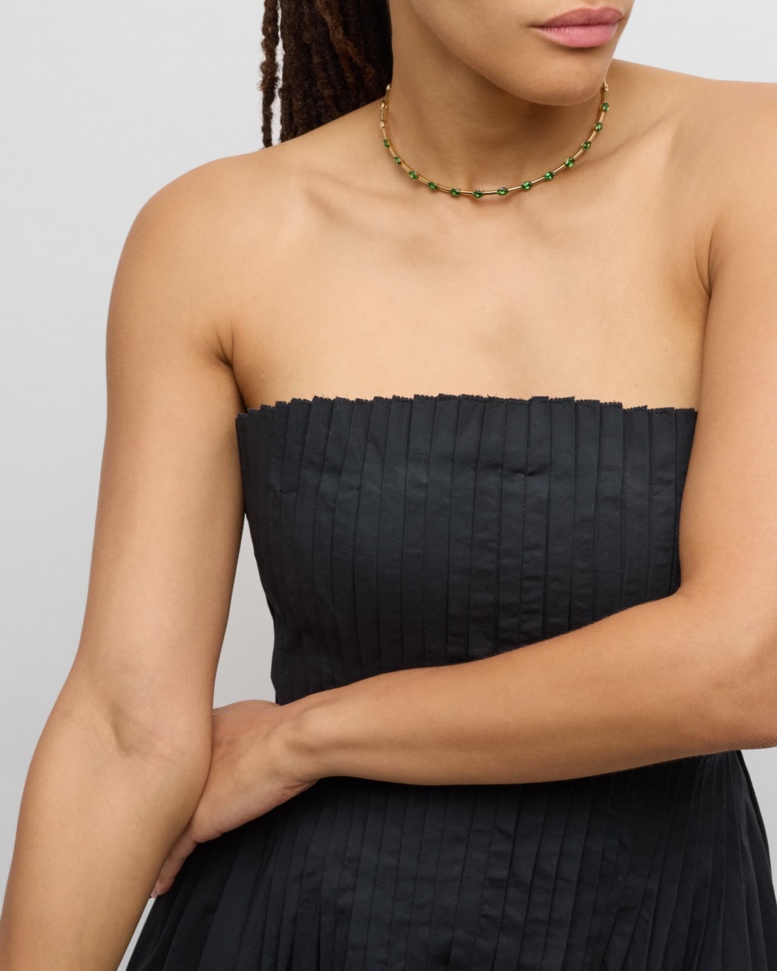 Etho Maria Dolce 18K Yellow Gold Tsavorite Necklace | Neiman Marcus