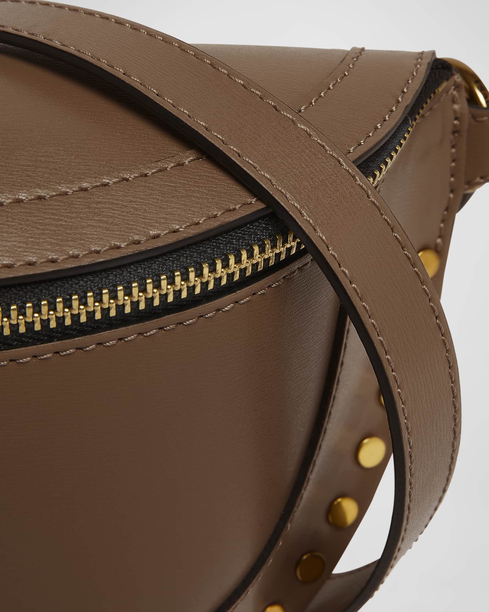 Isabel Marant Skano Zip Calf Leather Belt Bag | Neiman Marcus