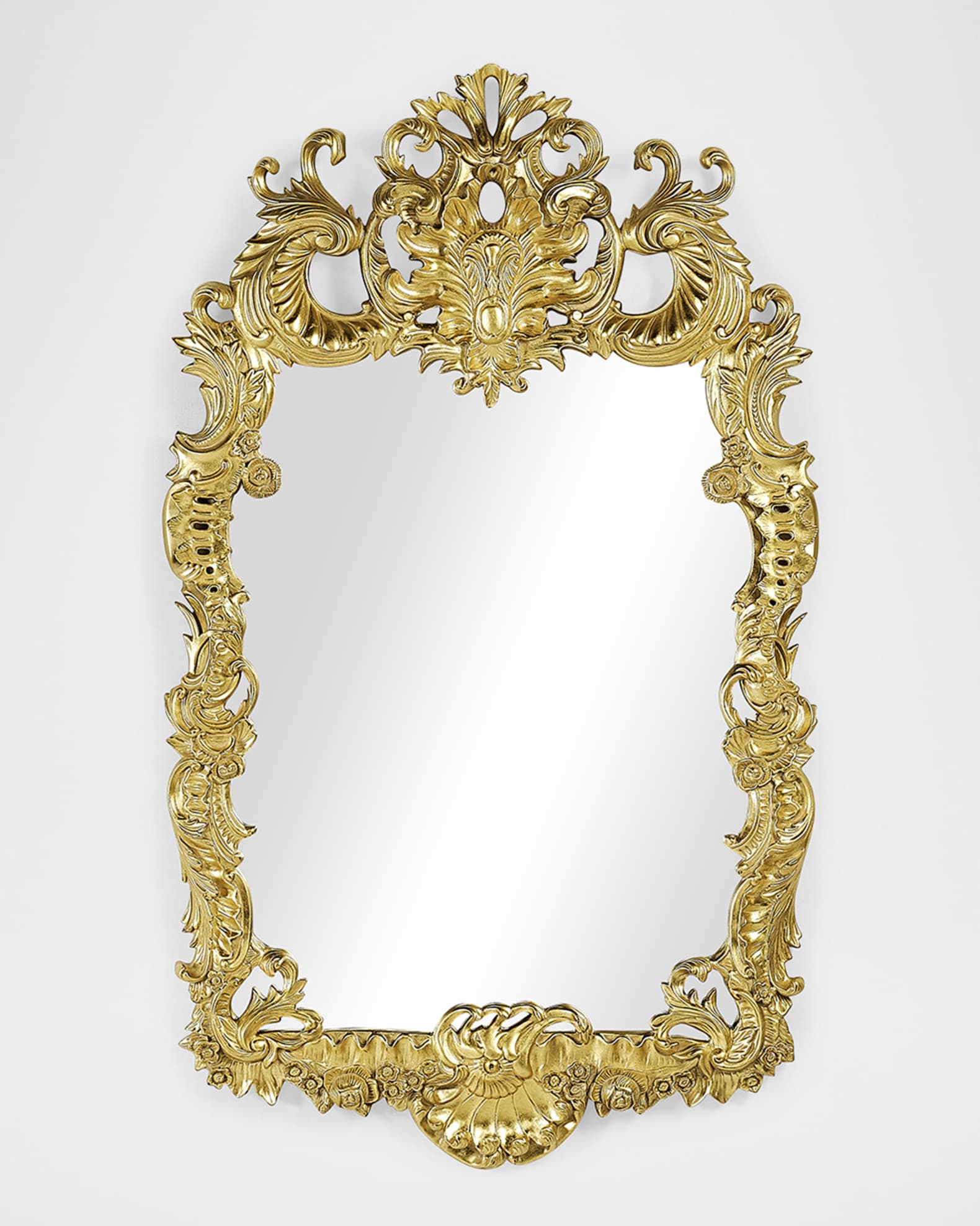 Jonathan Charles Buckingham 56" Gilded Wall Mirror | Neiman Marcus