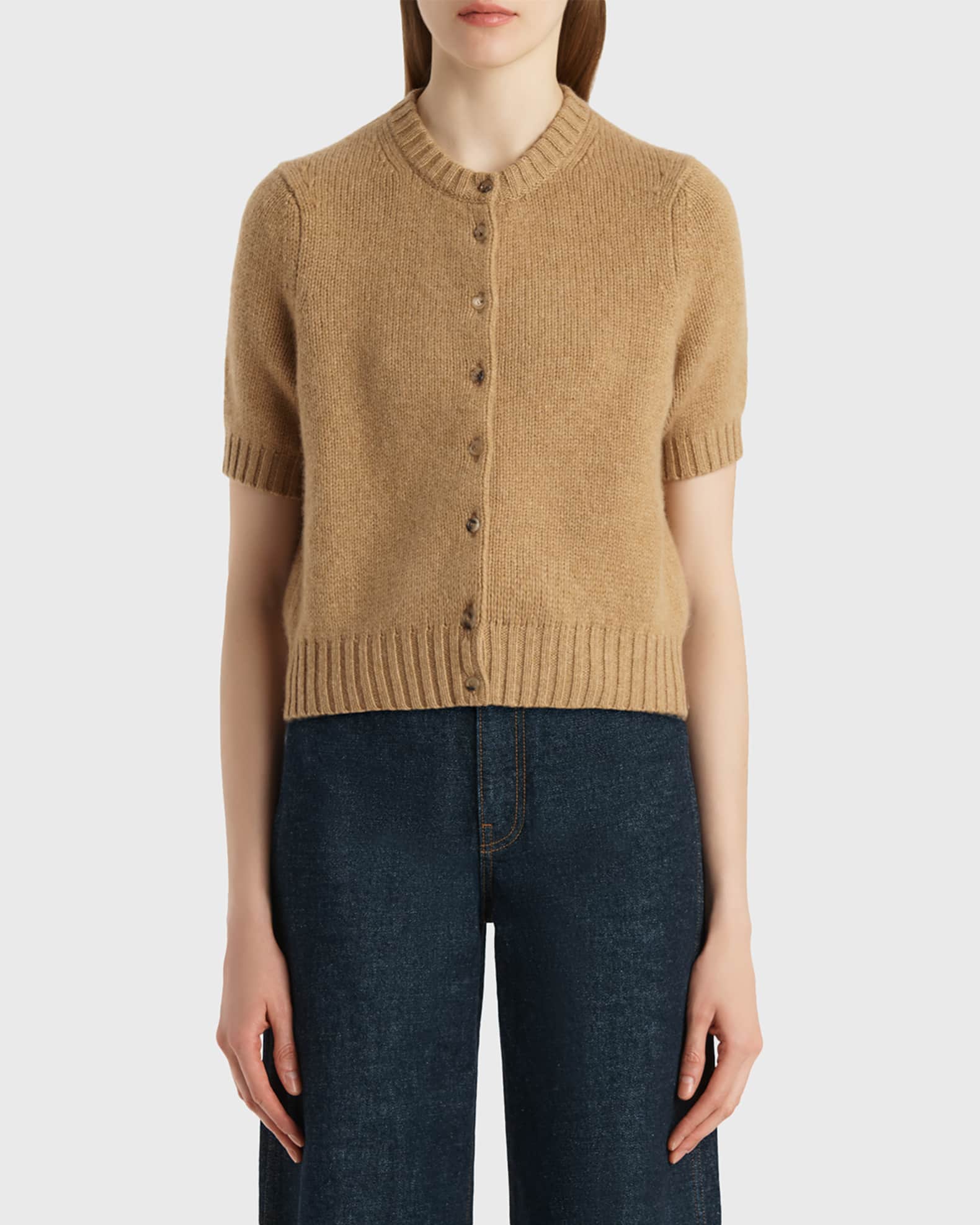 Khaite Nora Cashmere Knit Cardigan | Neiman Marcus