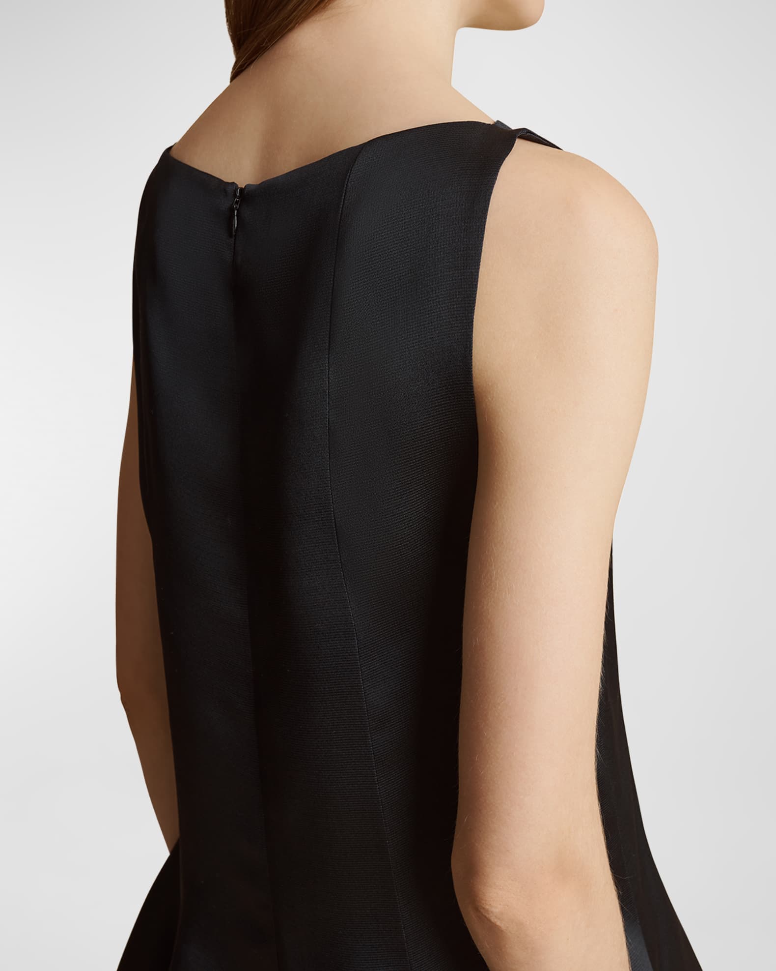 Khaite Mags Flared Short Dress | Neiman Marcus