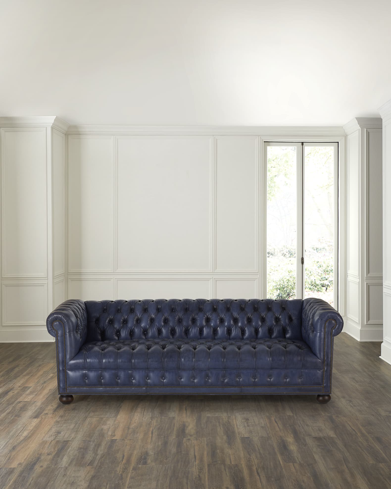Old Hickory Tannery Esti Leather Tufted Chesterfield Sofa, 93" | Neiman ...