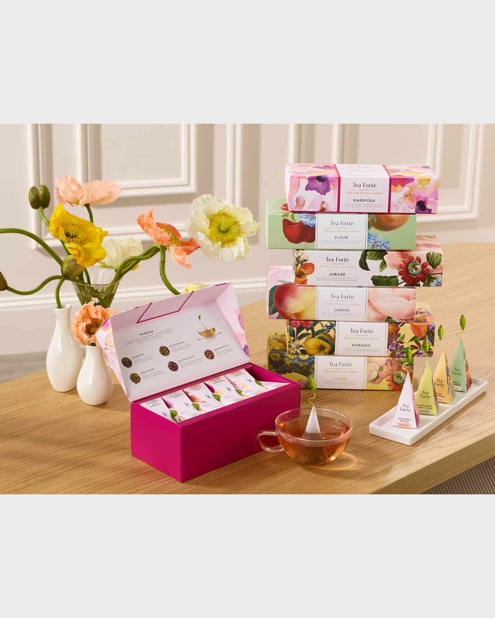 Tea Forte x NYBG Mariposa Tea Presentation Box | Neiman Marcus