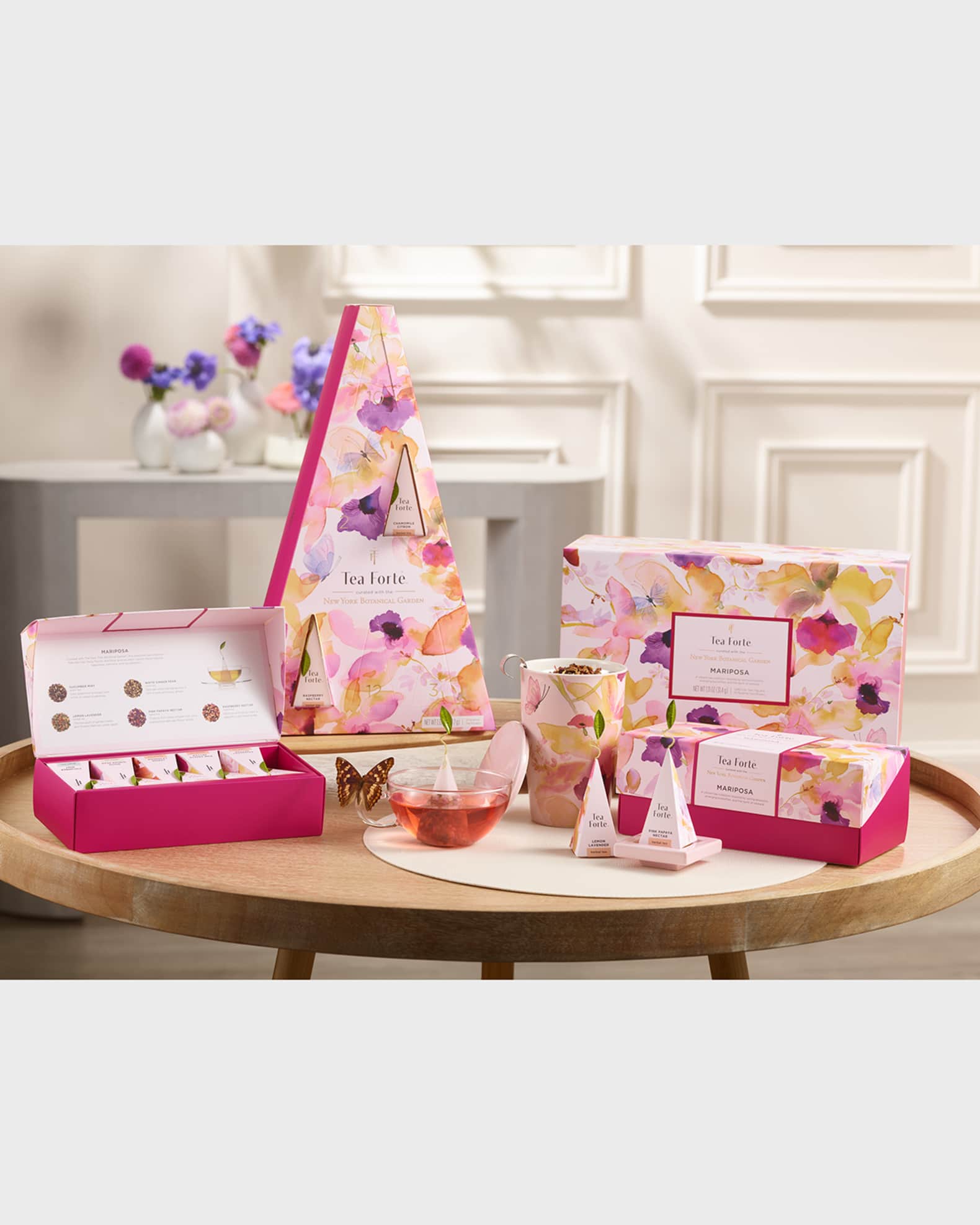Tea Forte x NYBG Mariposa Tea Presentation Box | Neiman Marcus
