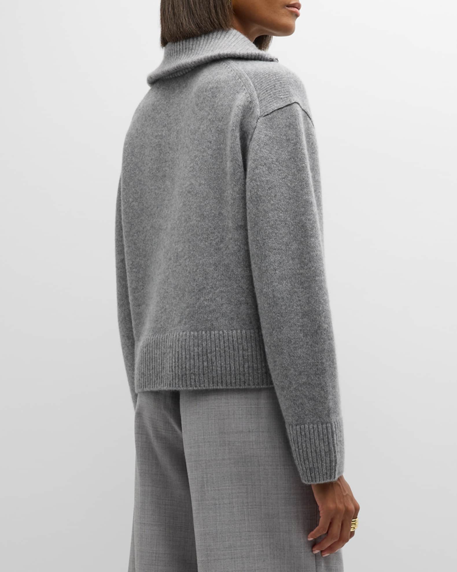 SIMKHAI Andes Cashmere Henley Pullover Sweater | Neiman Marcus