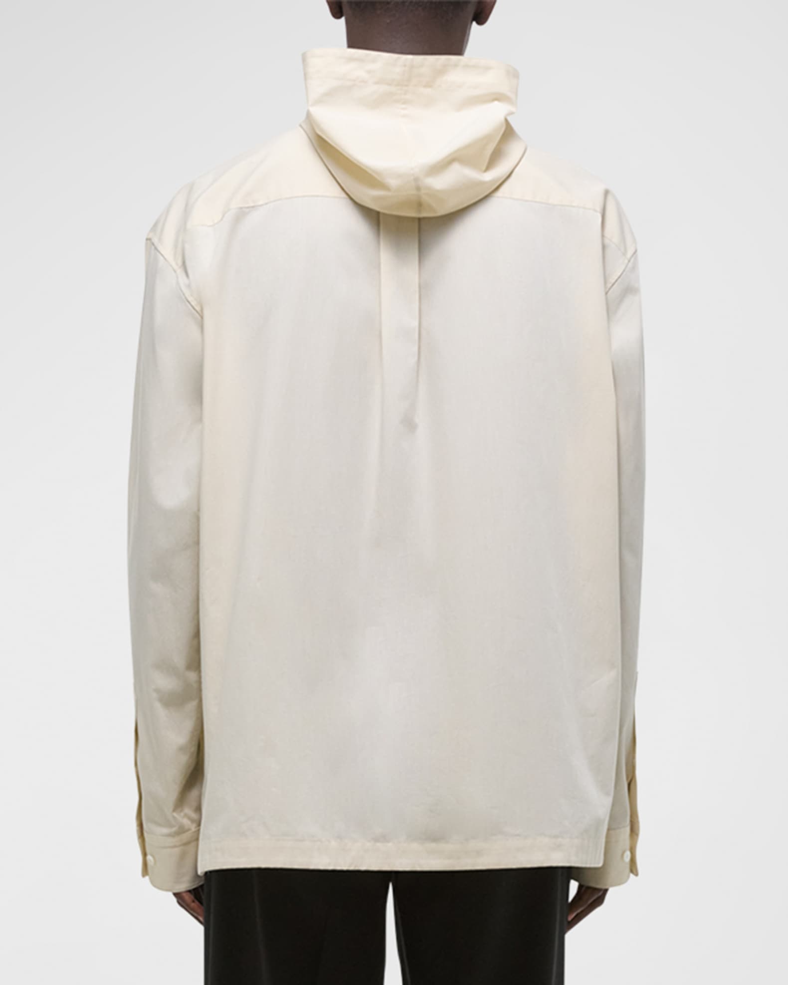 Helmut Lang Men's Cotton Hoodie Shirt | Neiman Marcus