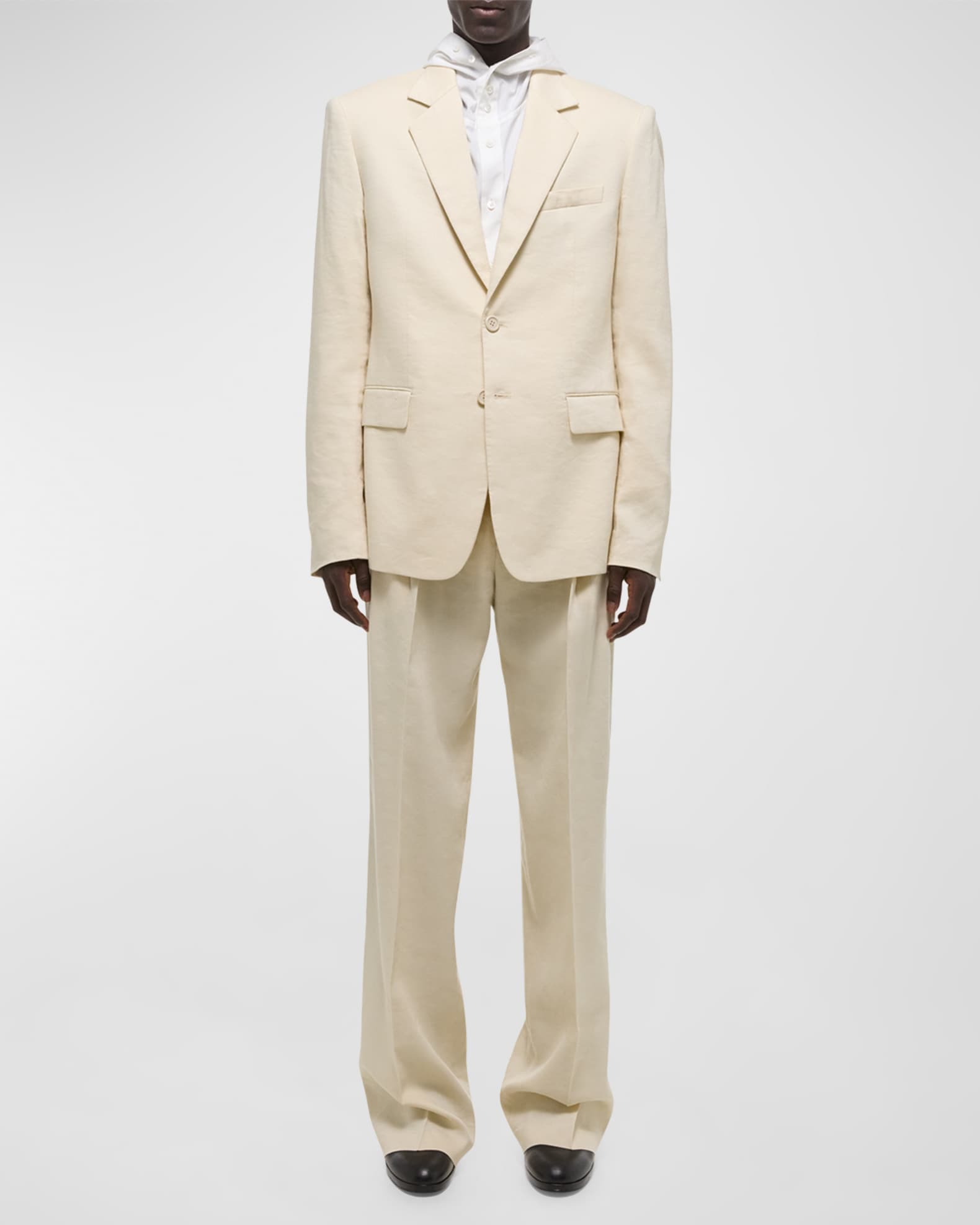 Helmut Lang Men's Classic Linen-Blend Blazer | Neiman Marcus