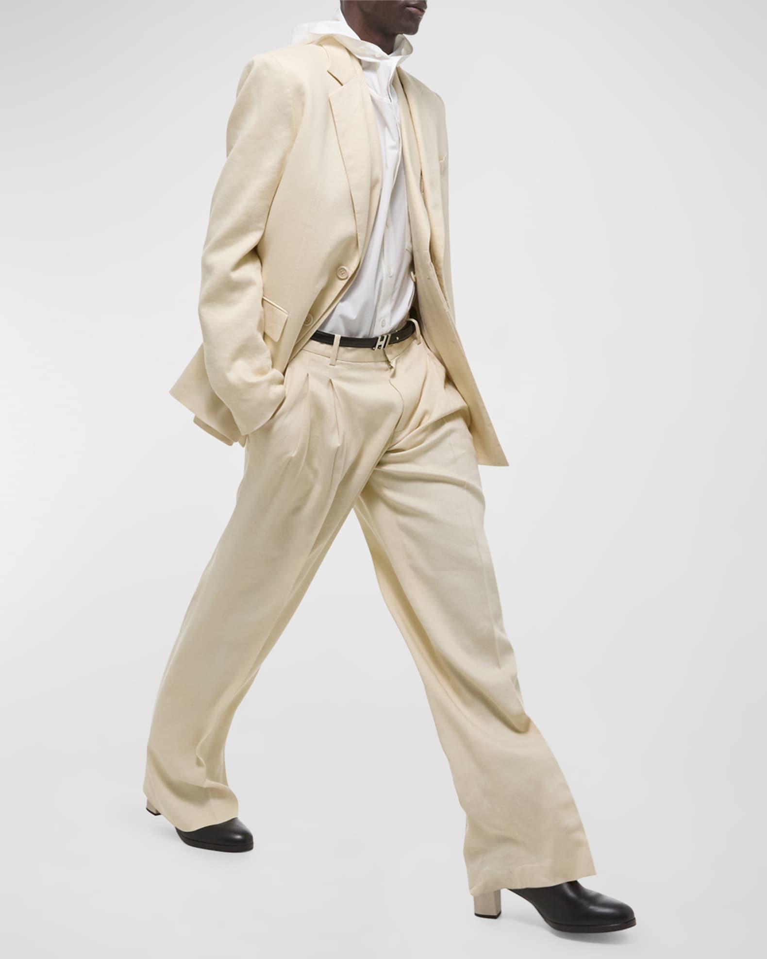 Helmut Lang Men's Classic Linen-Blend Blazer | Neiman Marcus