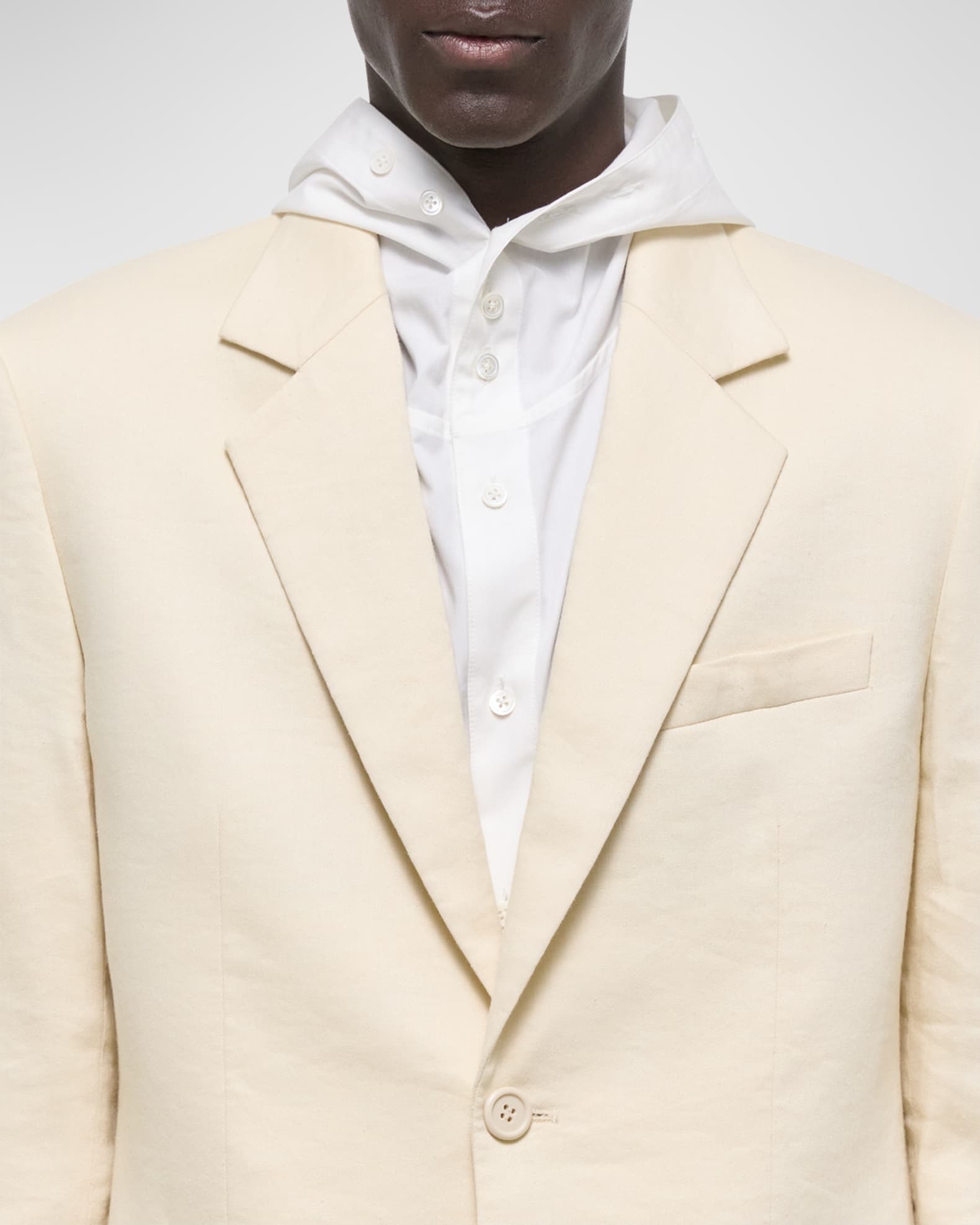 Helmut Lang Men's Classic Linen-Blend Blazer | Neiman Marcus