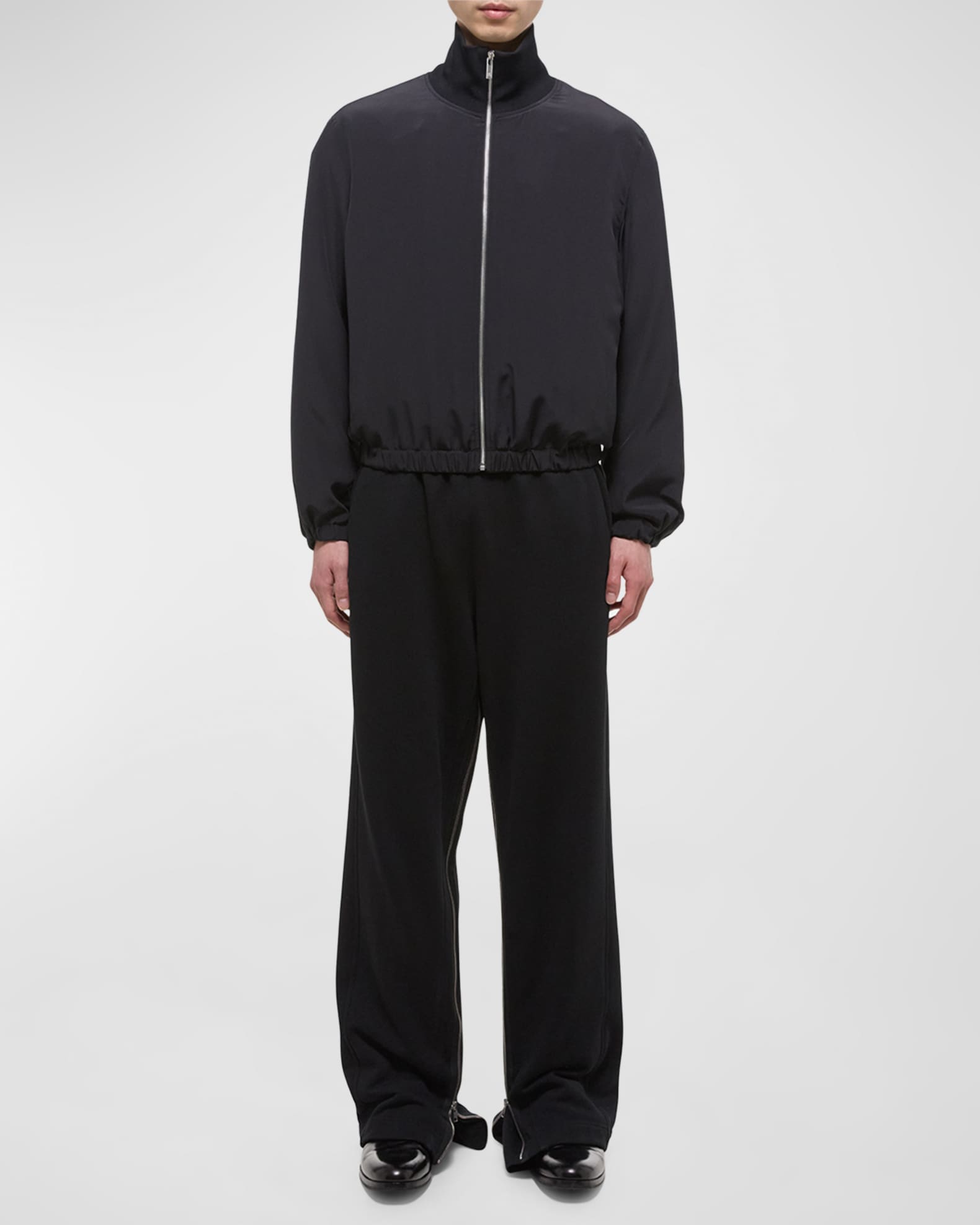 Helmut Lang Men's Zip-Sleeve Bomber Jacket | Neiman Marcus