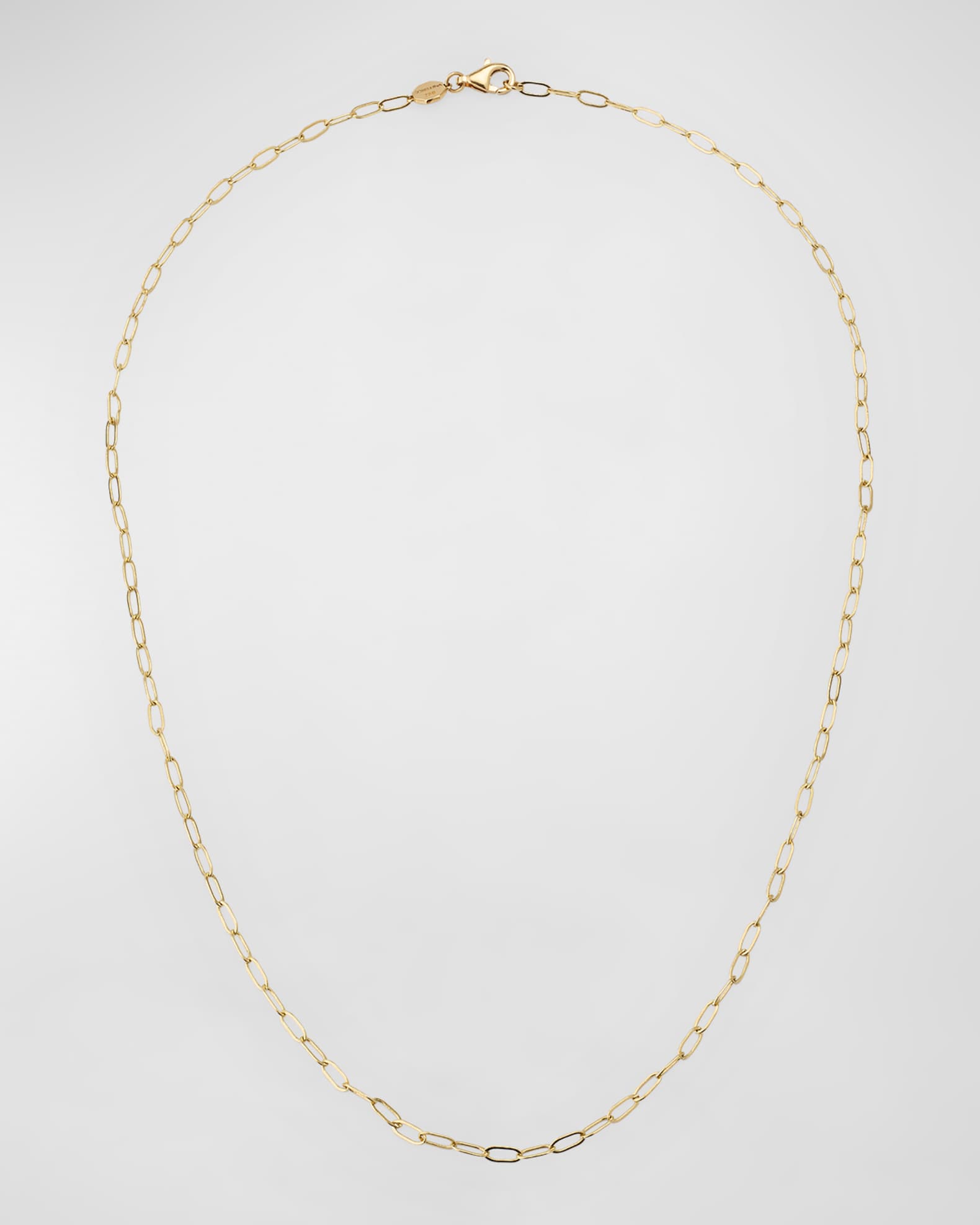 Sorellina 18K Yellow Gold 2.4mm Elongated Cable Chain, 18"L | Neiman Marcus