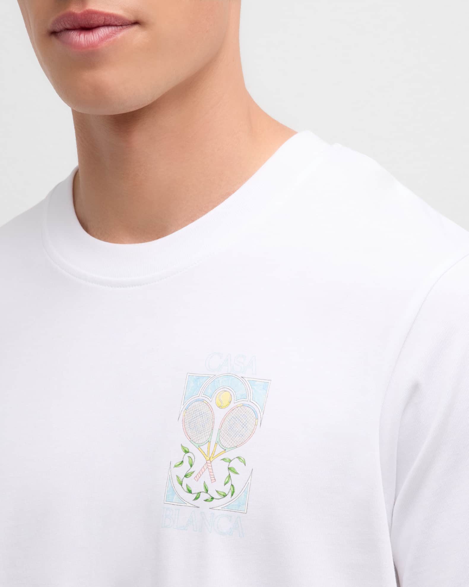 CASABLANCA Men's Tennis Pastelle Printed T-Shirt | Neiman Marcus