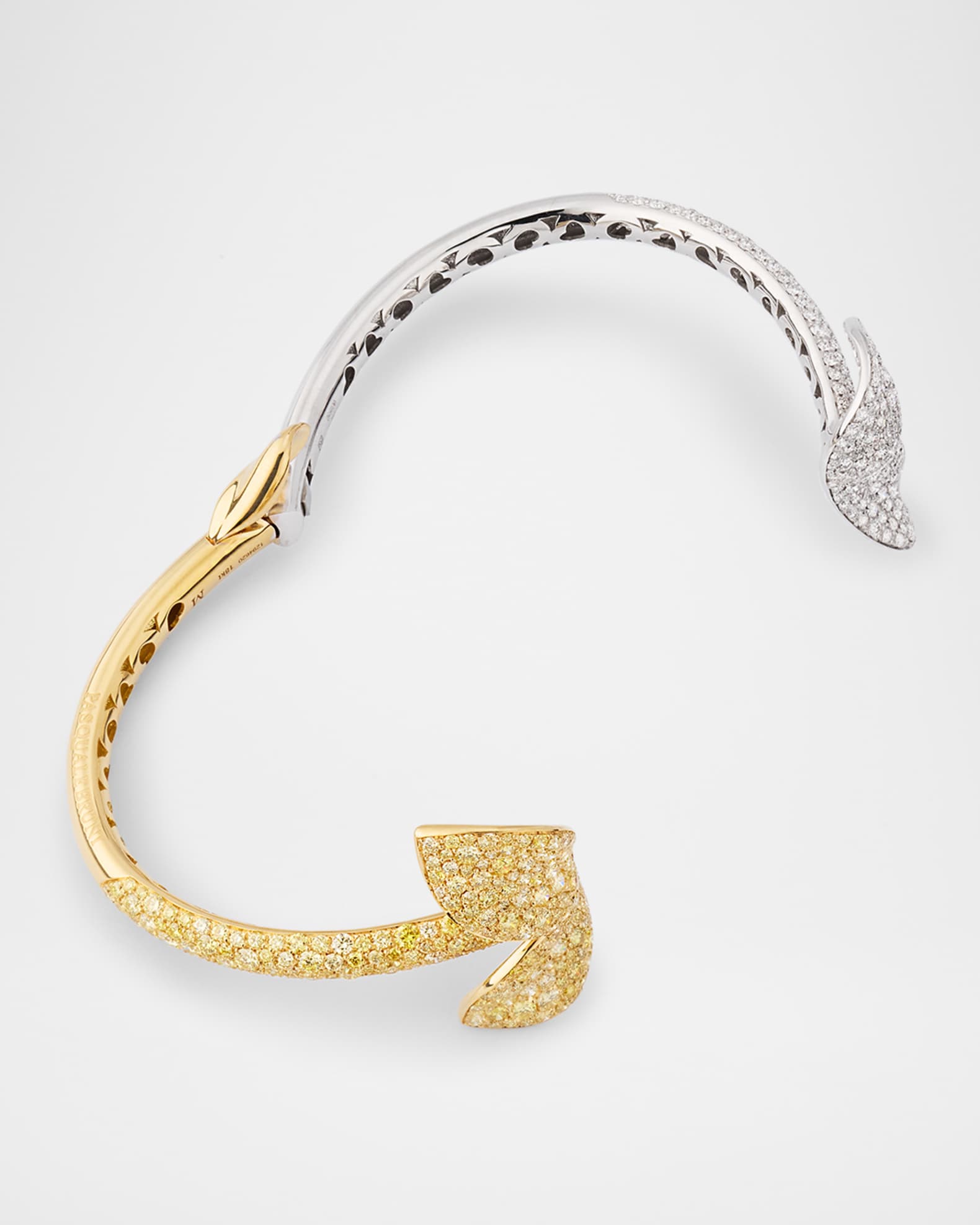 Pasquale Bruni Giardini Segreti 18K Gold Bracelet with Yellow and White ...