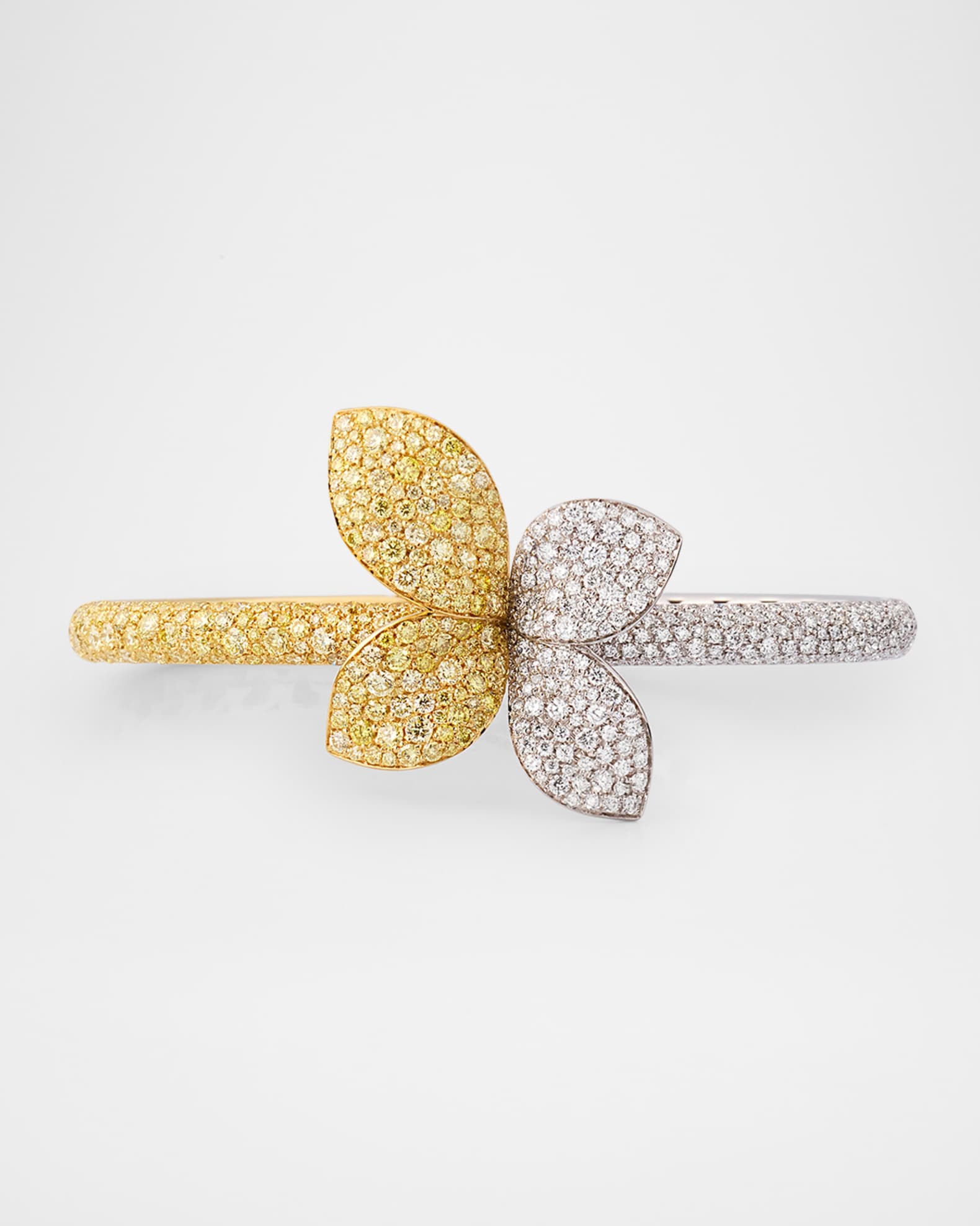 Pasquale Bruni Giardini Segreti 18K Gold Bracelet with Yellow and White ...
