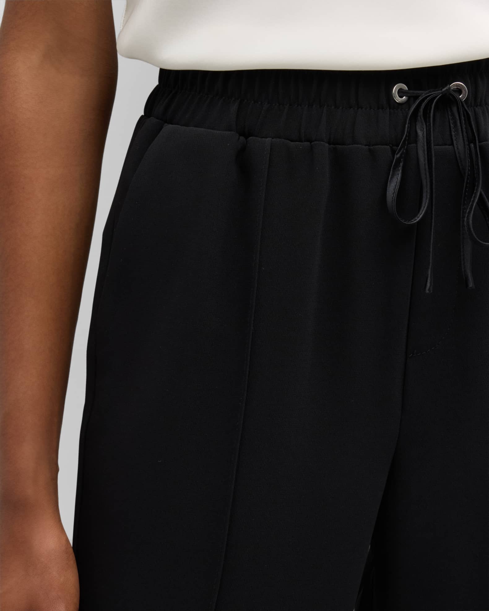 Cinq a Sept Everly Cropped Drawstring Pants | Neiman Marcus
