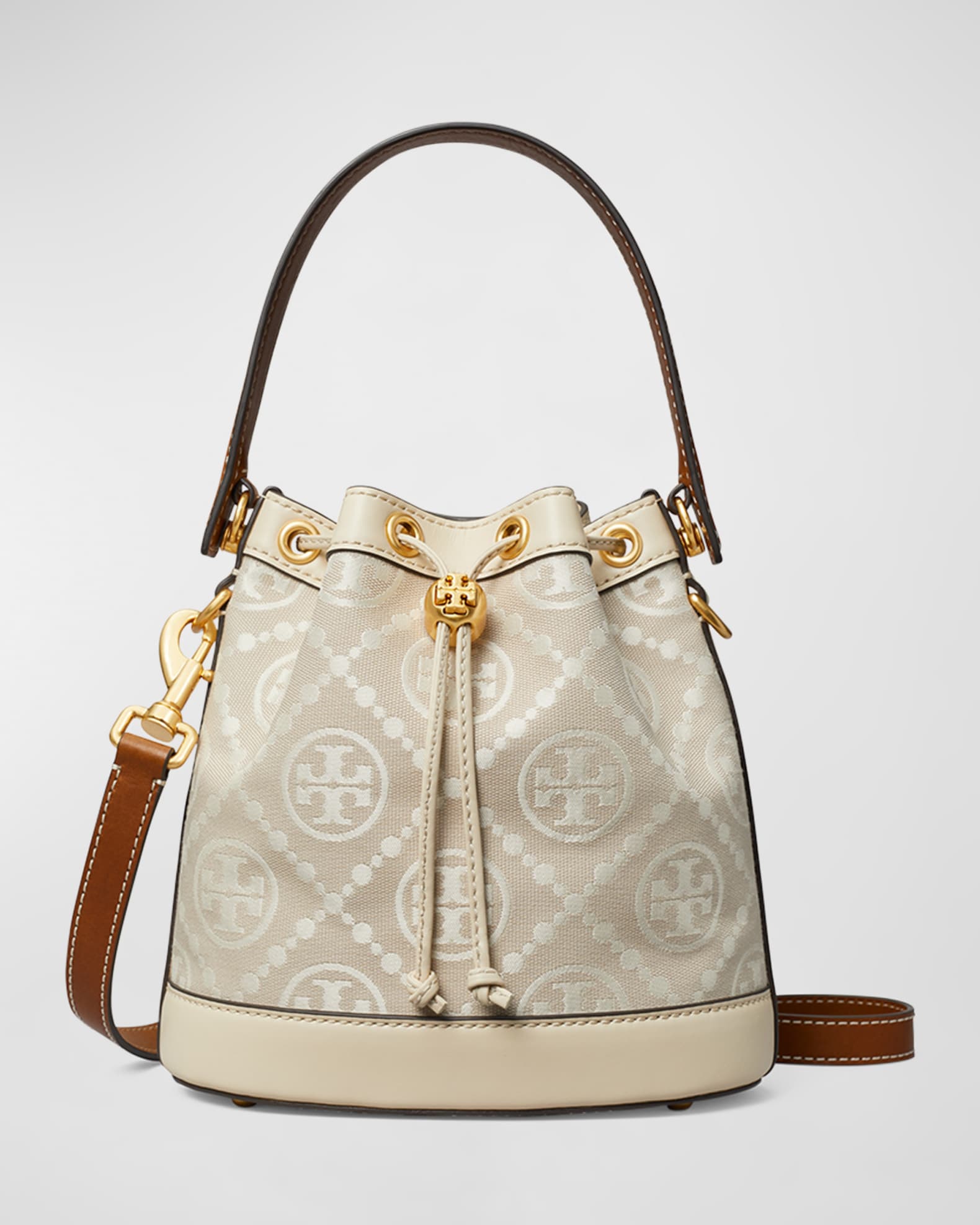 Tory Burch T Monogram Bucket Bag | Neiman Marcus
