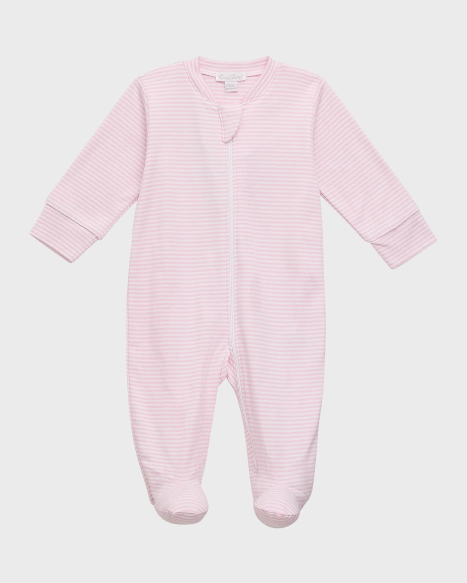 Kissy Kissy Kid's Simple Stripes Zip Up Footie, Size Newborn-9M ...