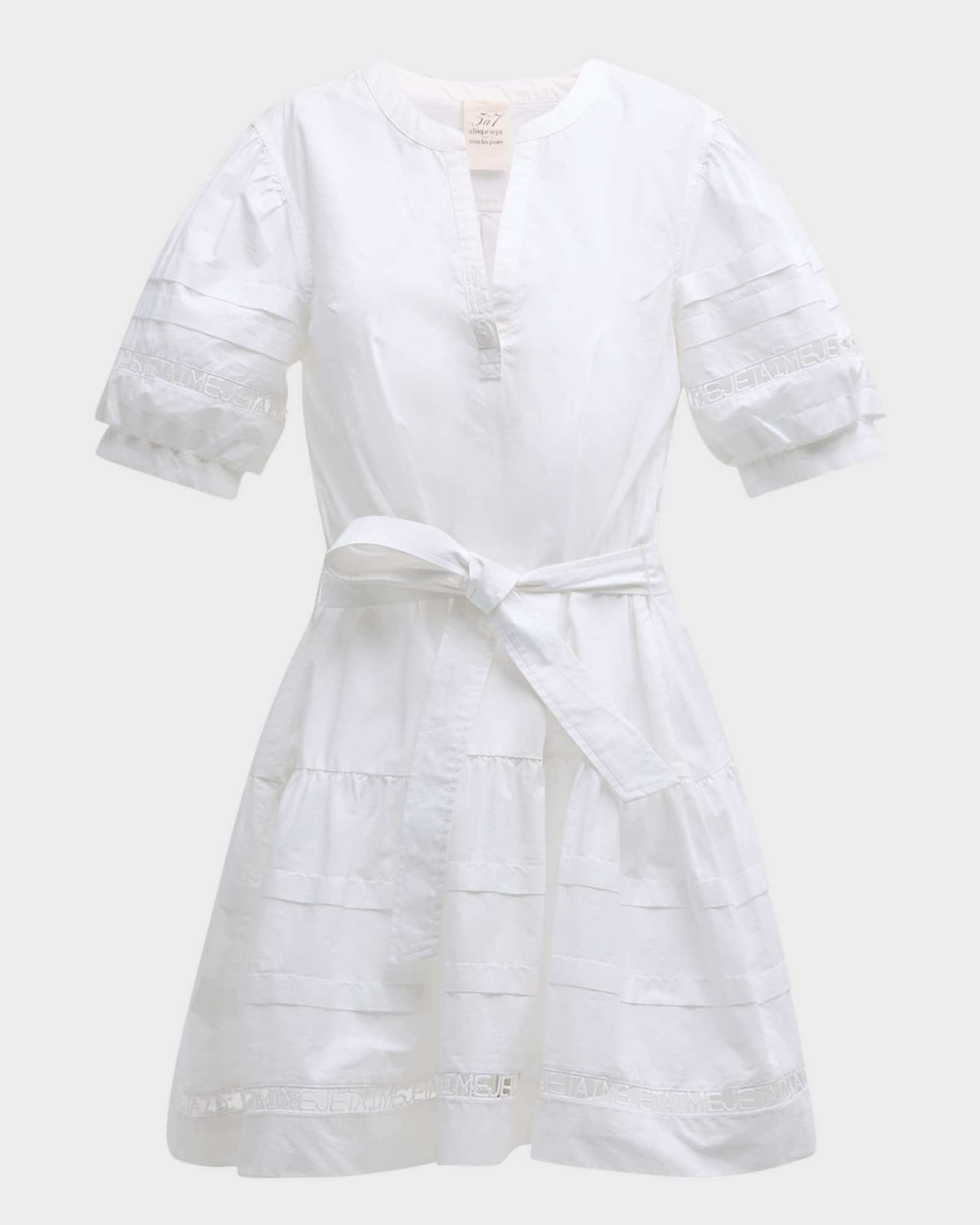 Cinq a Sept Corianna Je Taime Belted Mini Dress | Neiman Marcus