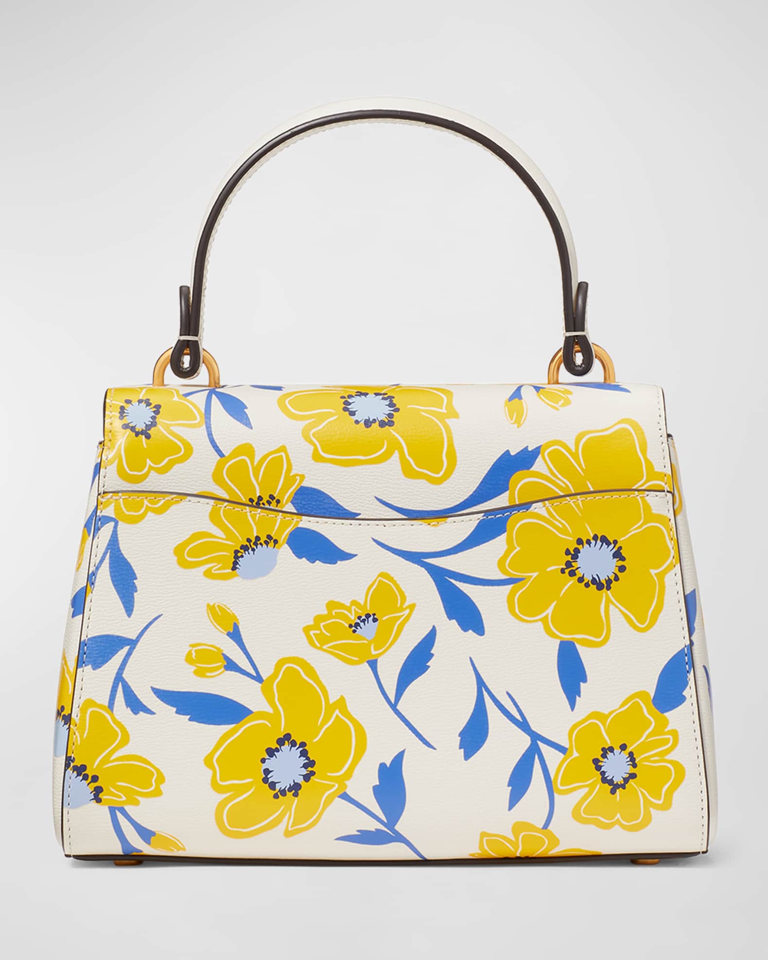 kate spade new york katy small sunshine floral printed top-handle bag ...