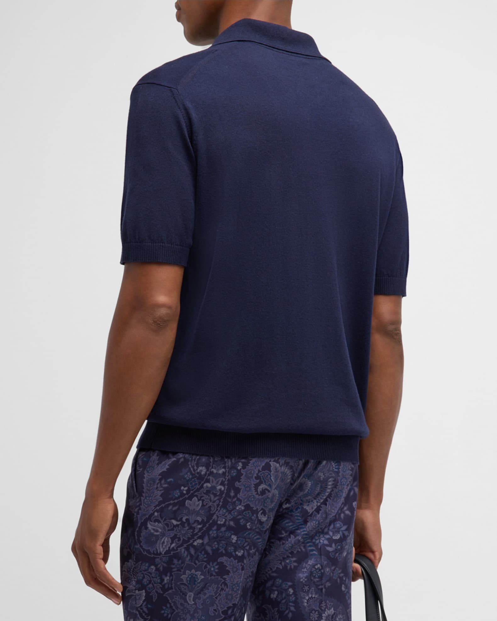 Etro Men's 3-Button Polo Shirt | Neiman Marcus