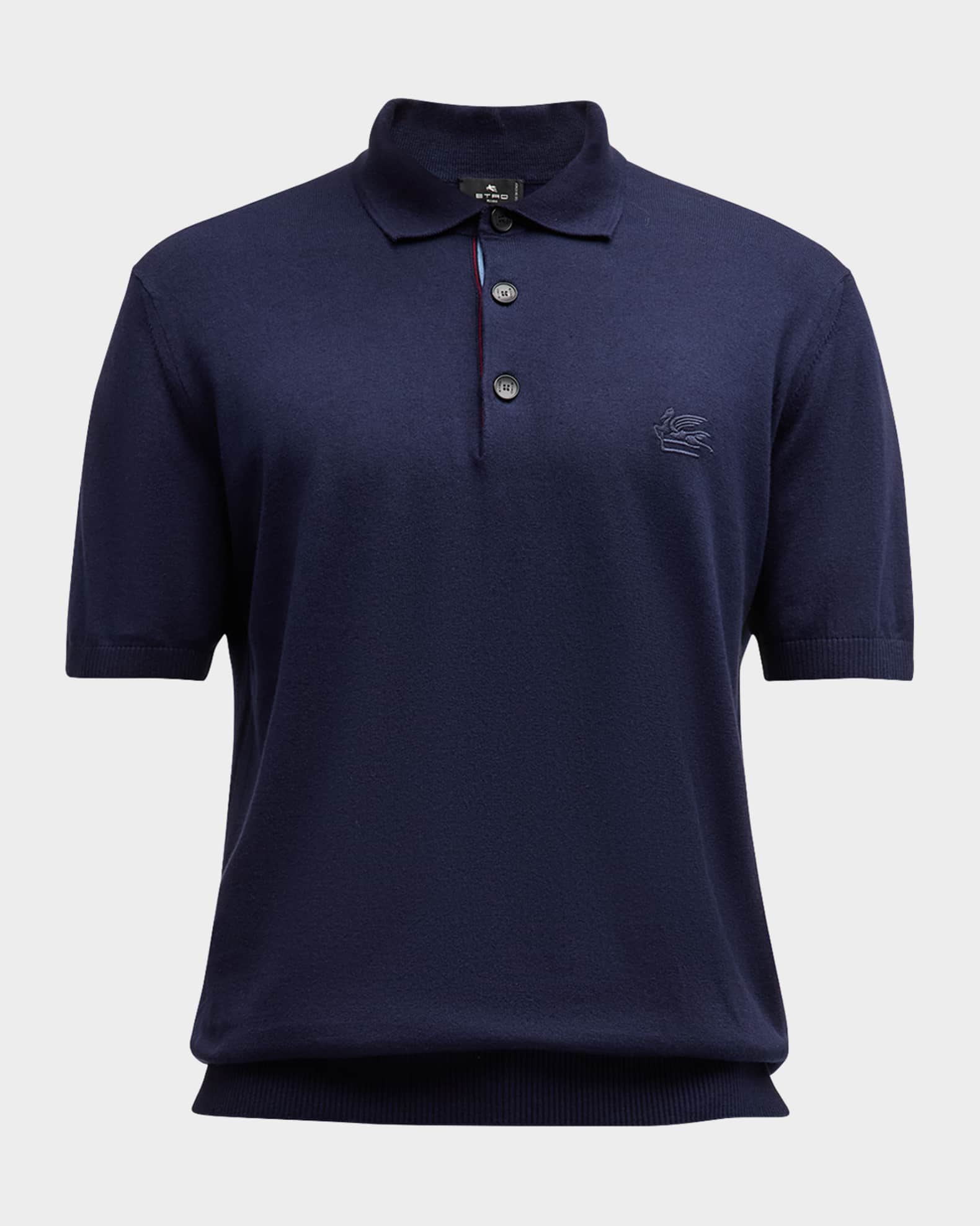 Etro Men's 3-Button Polo Shirt | Neiman Marcus