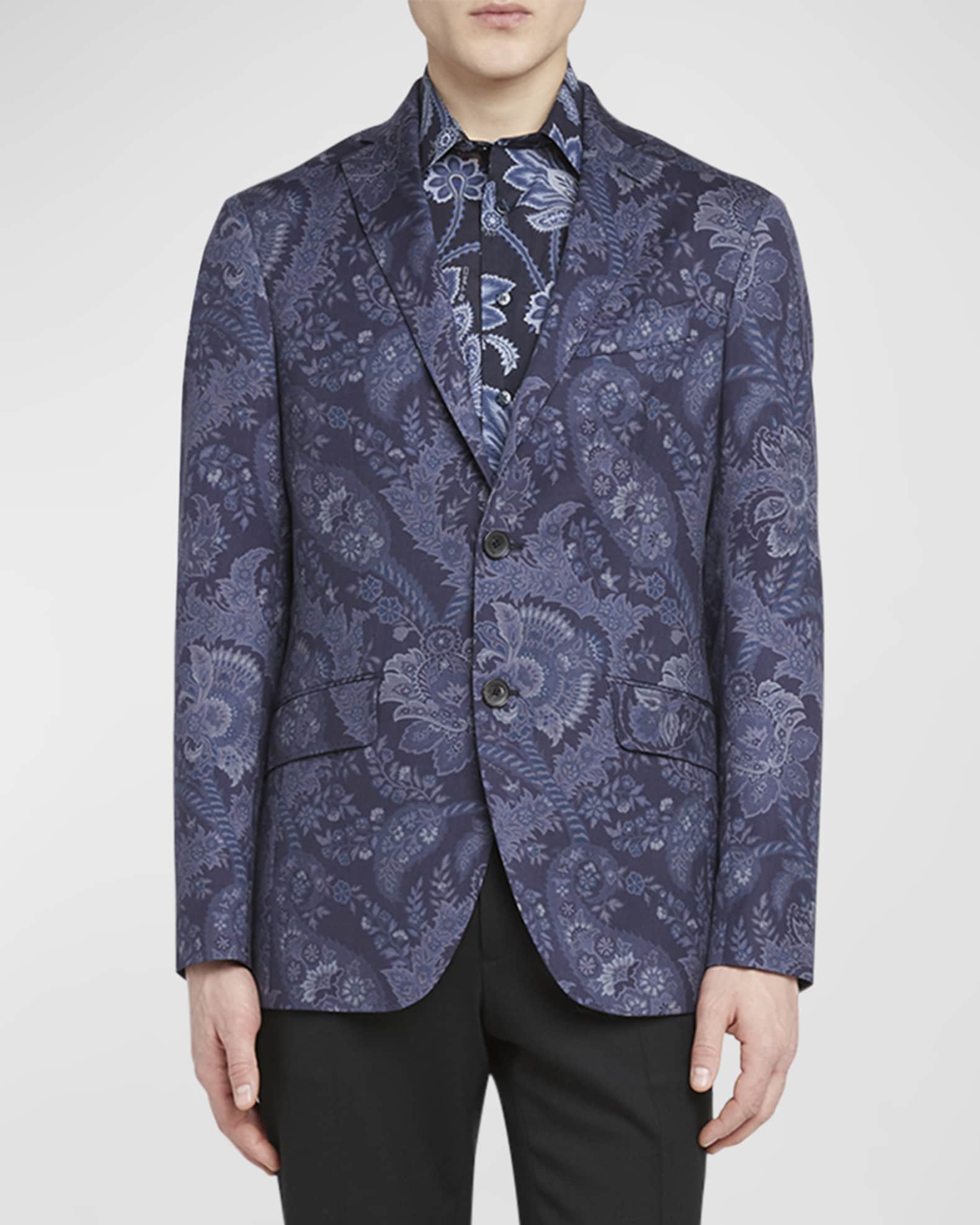 Etro Men's Lightweight Paisley-Print Jacket | Neiman Marcus