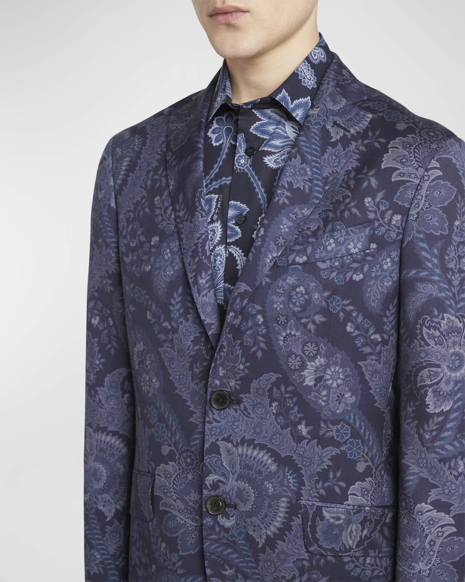 Etro Men's Lightweight Paisley-Print Jacket | Neiman Marcus