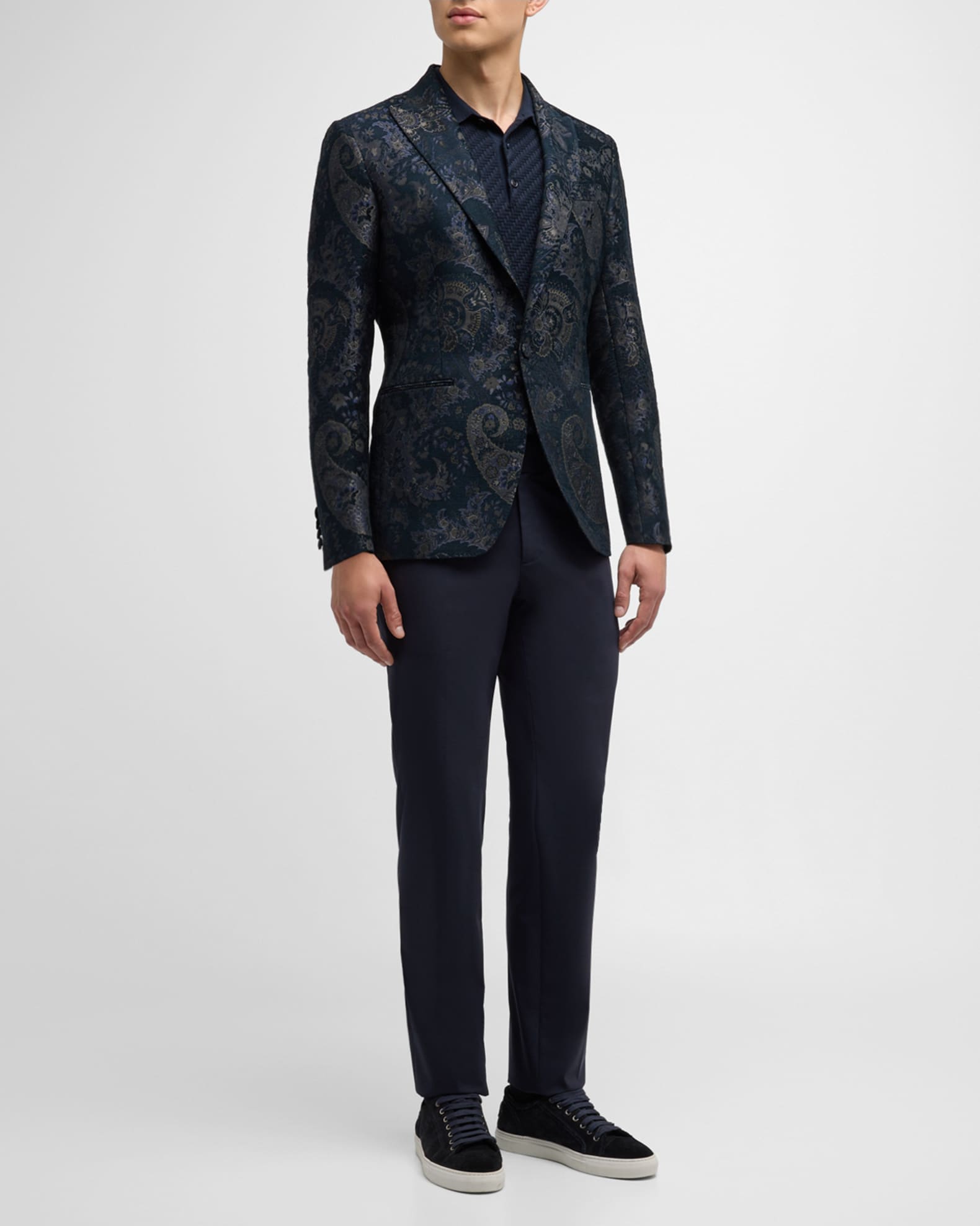 Etro Men's Paisley Jacquard Evening Jacket | Neiman Marcus