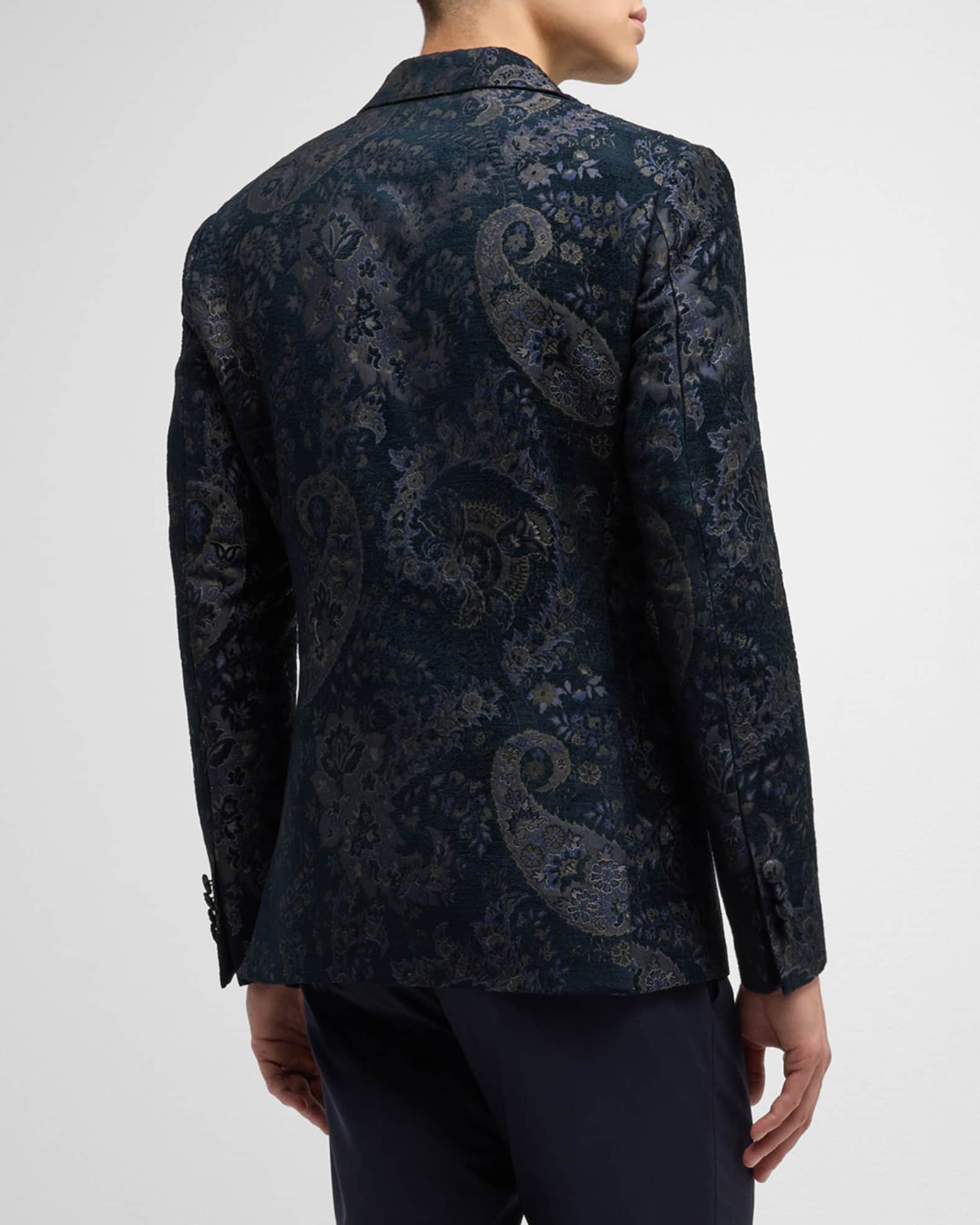 Etro Men's Paisley Jacquard Evening Jacket | Neiman Marcus
