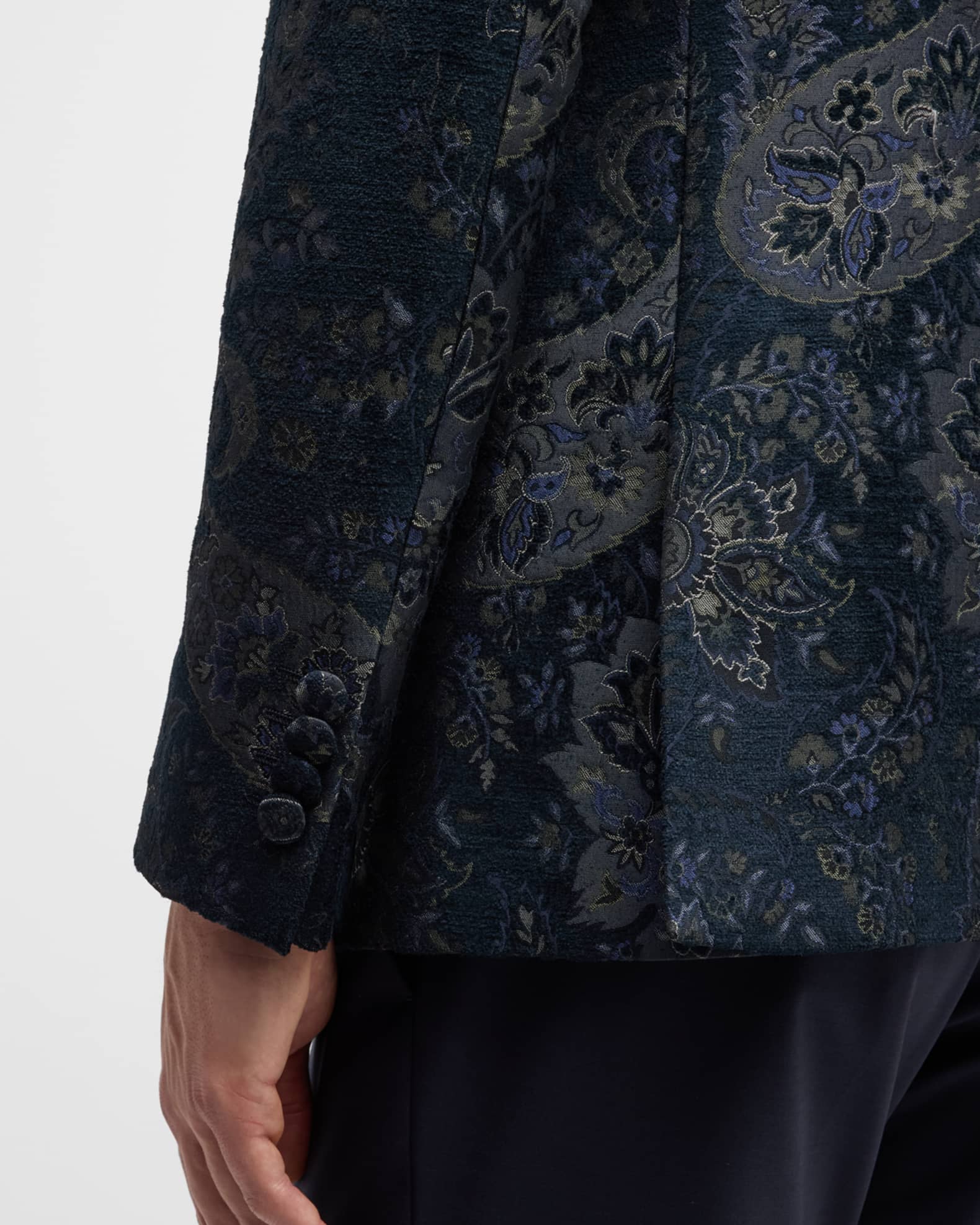 Etro Men's Paisley Jacquard Evening Jacket | Neiman Marcus