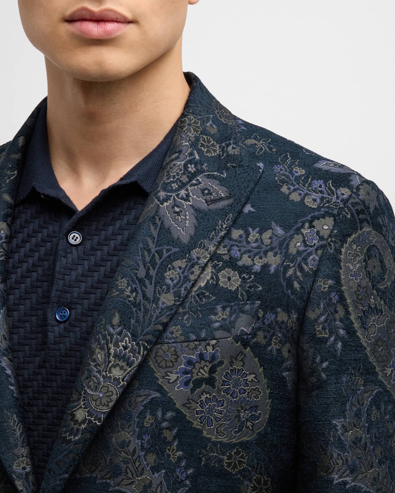 Etro Men's Paisley Jacquard Evening Jacket | Neiman Marcus