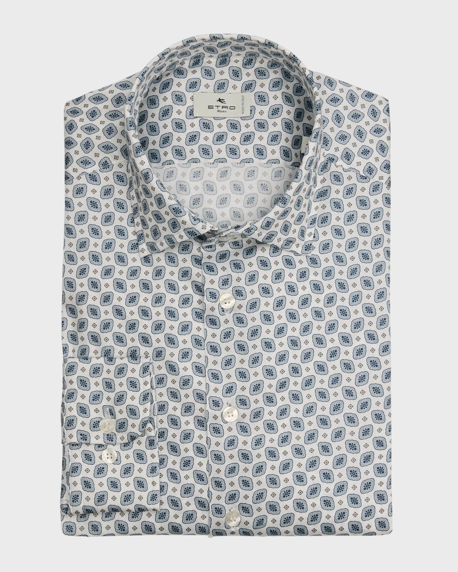 Etro Men's Subtle Print Dress Shirt | Neiman Marcus