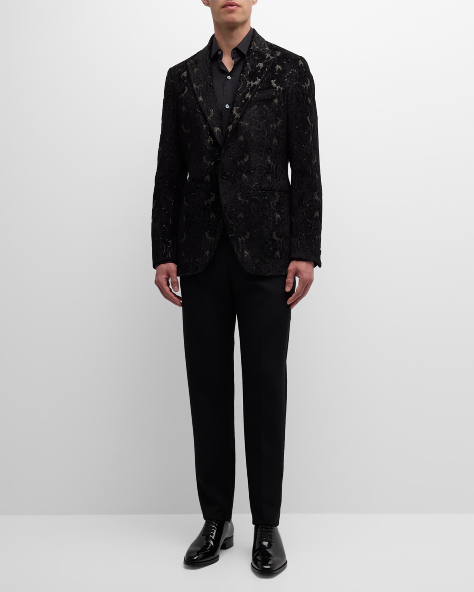 Etro Men's Flocked Velvet Evening Jacket | Neiman Marcus