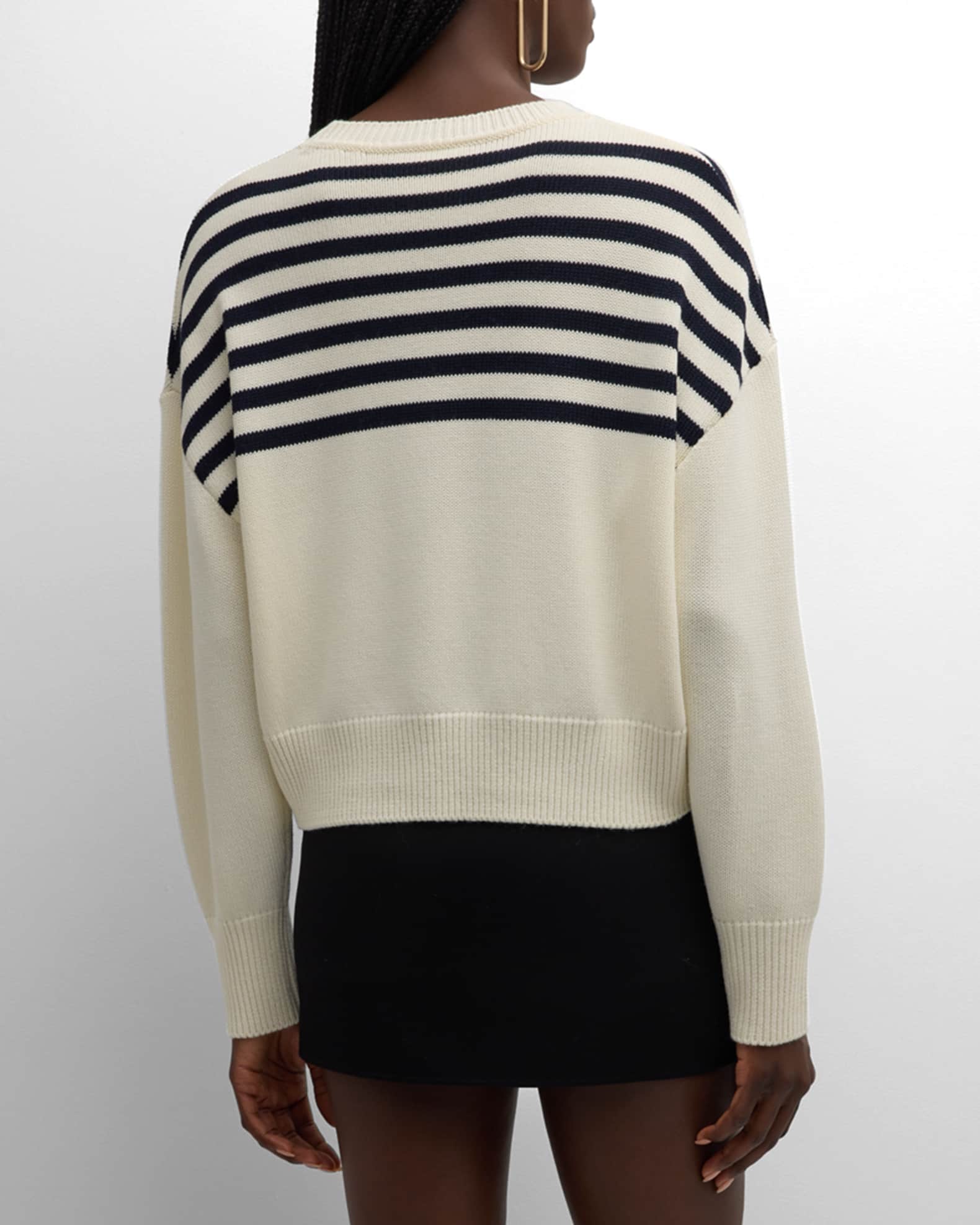 Givenchy 4G Striped Crewneck Sweater | Neiman Marcus