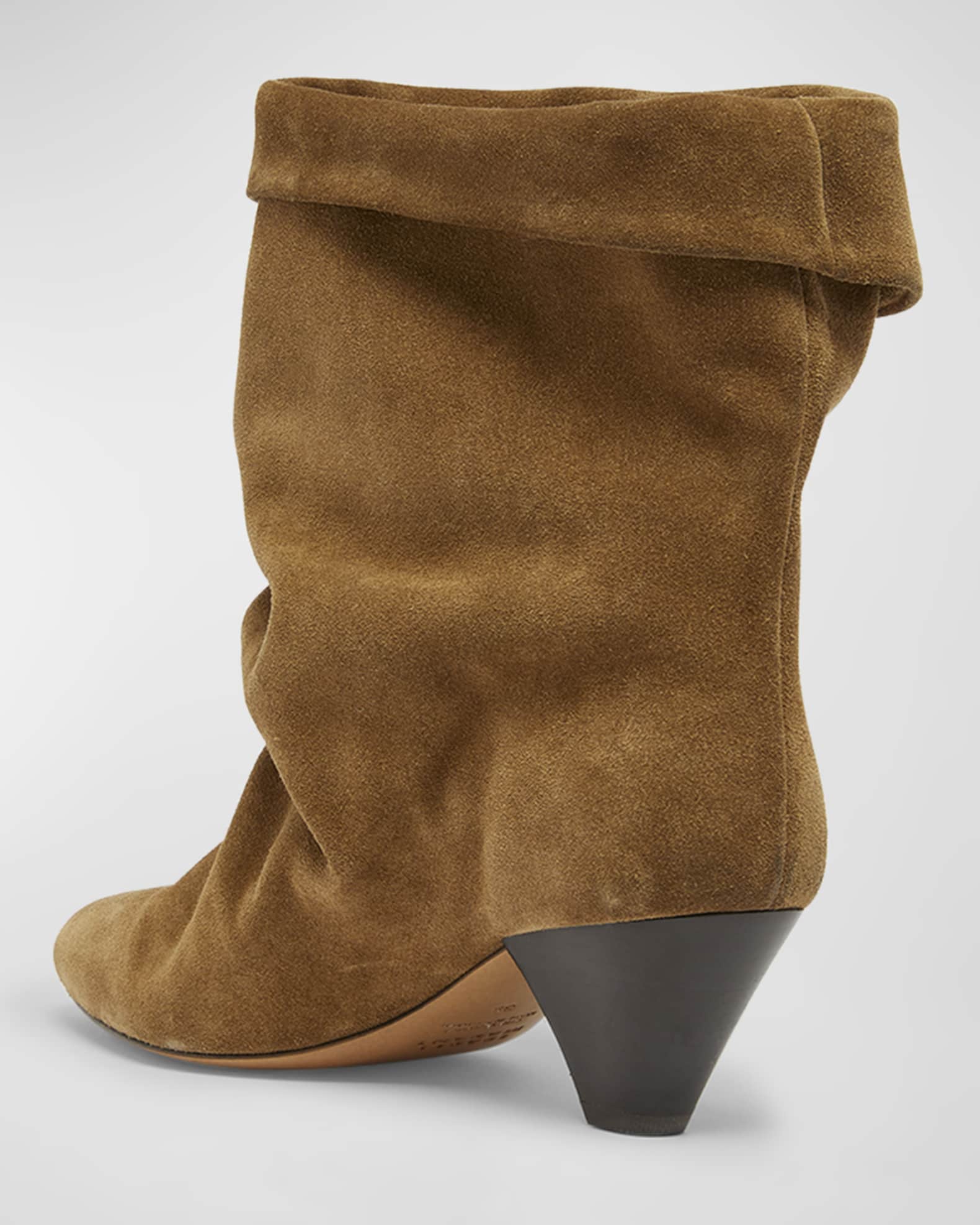 Isabel Marant Ryska Slouchy Suede Booties | Neiman Marcus