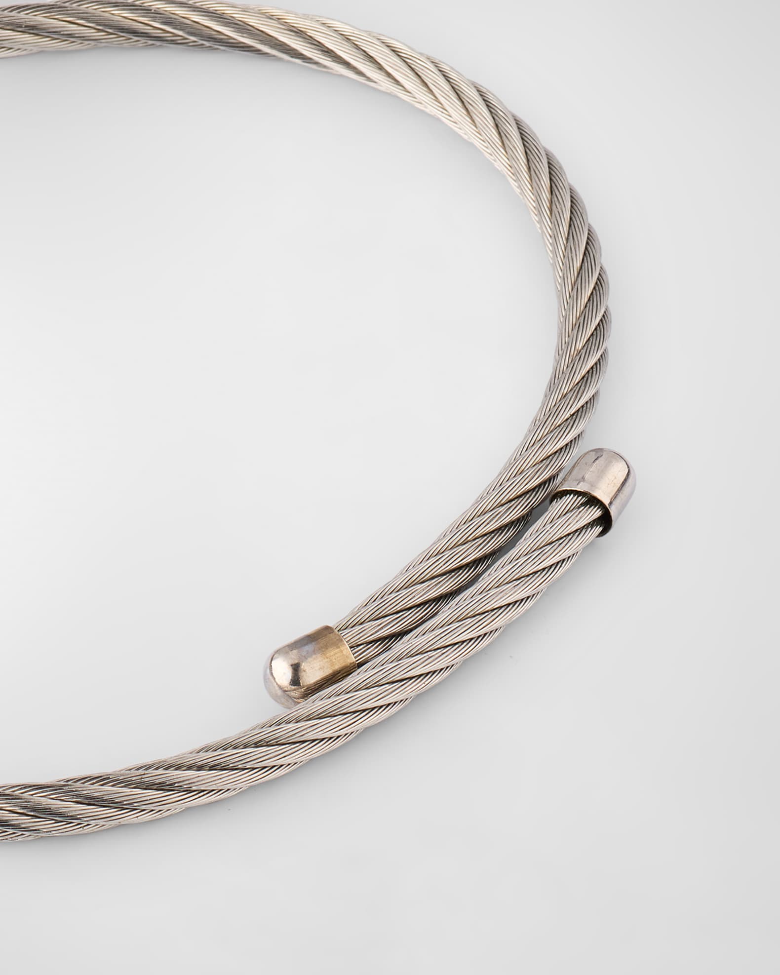 Link Up Men's Stainless Steel Cable Bracelet | Neiman Marcus
