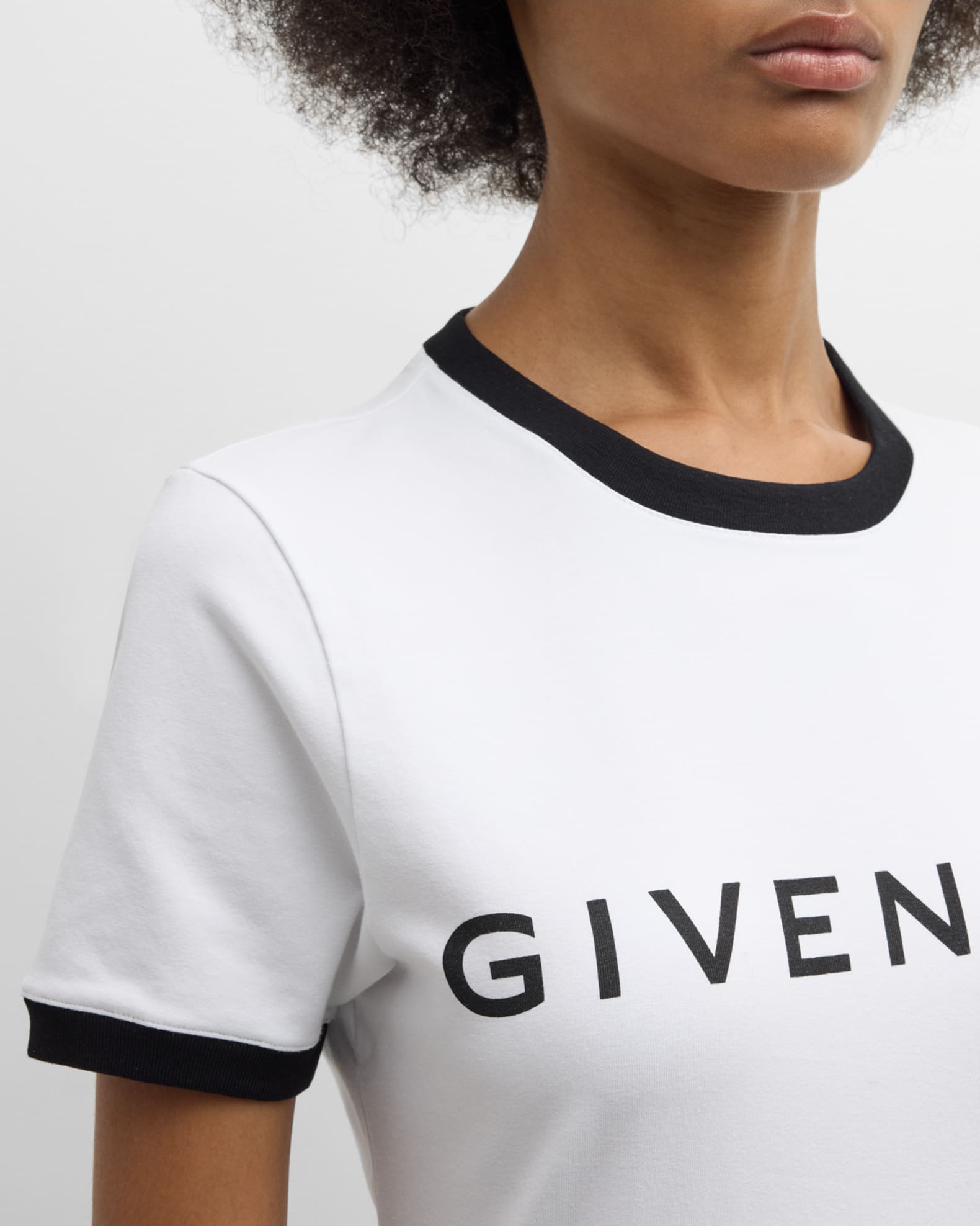 Givenchy Logo Short-Sleeve Ringer T-Shirt | Neiman Marcus