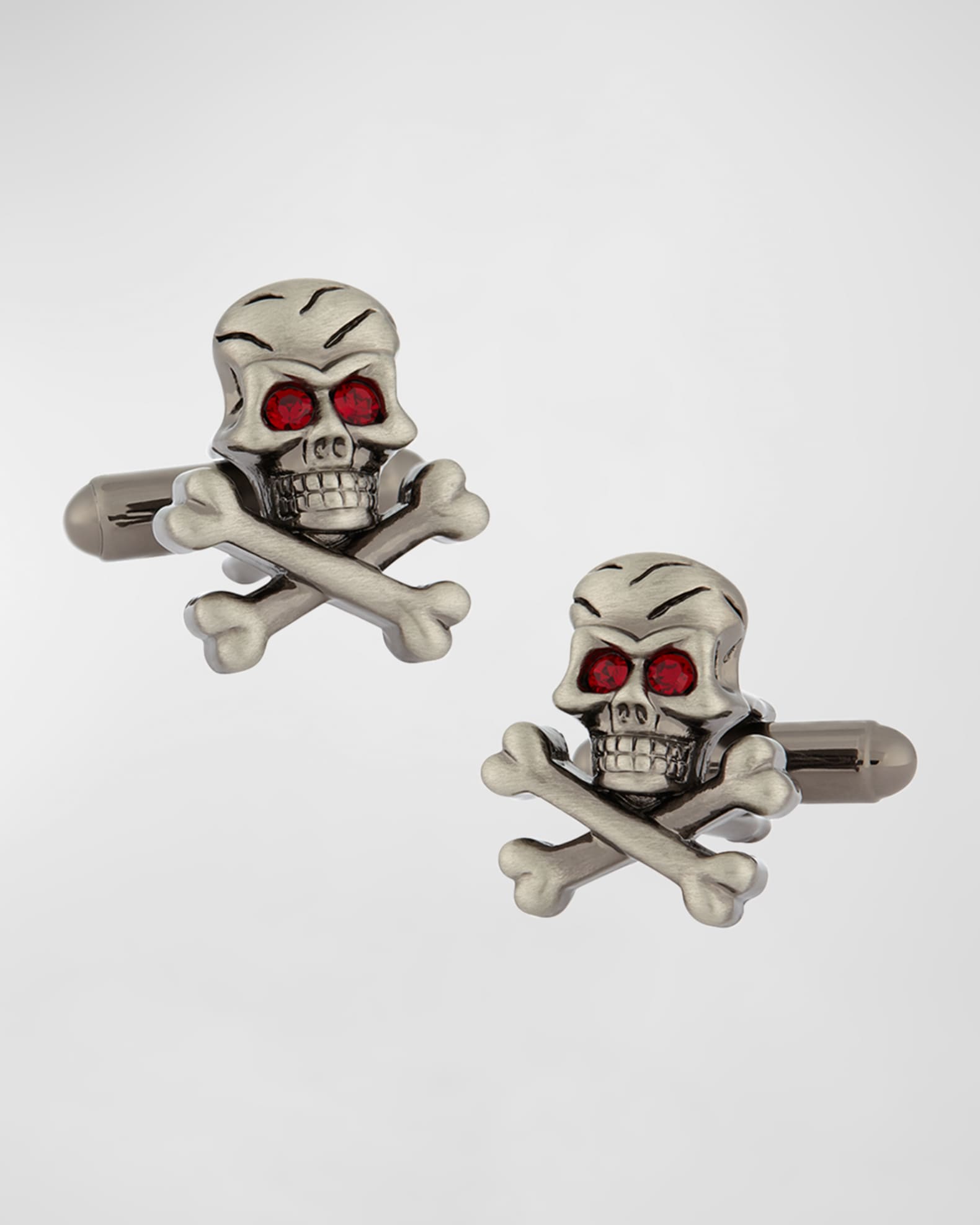Link Up Men's Skull & Crossbones Cufflinks with Crystal Eyes | Neiman Marcus