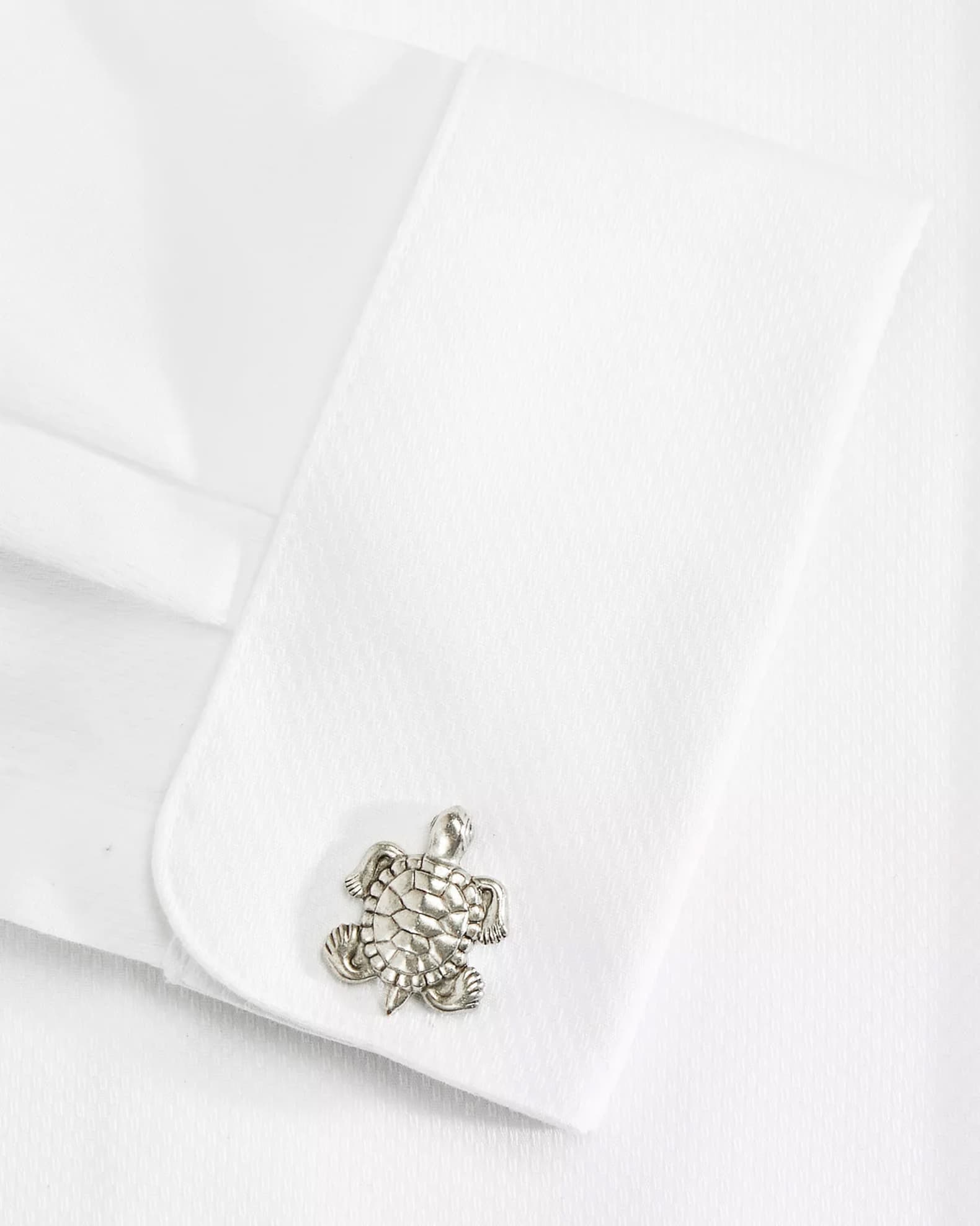 Link Up Men's Antiqued Turtle Cufflinks | Neiman Marcus