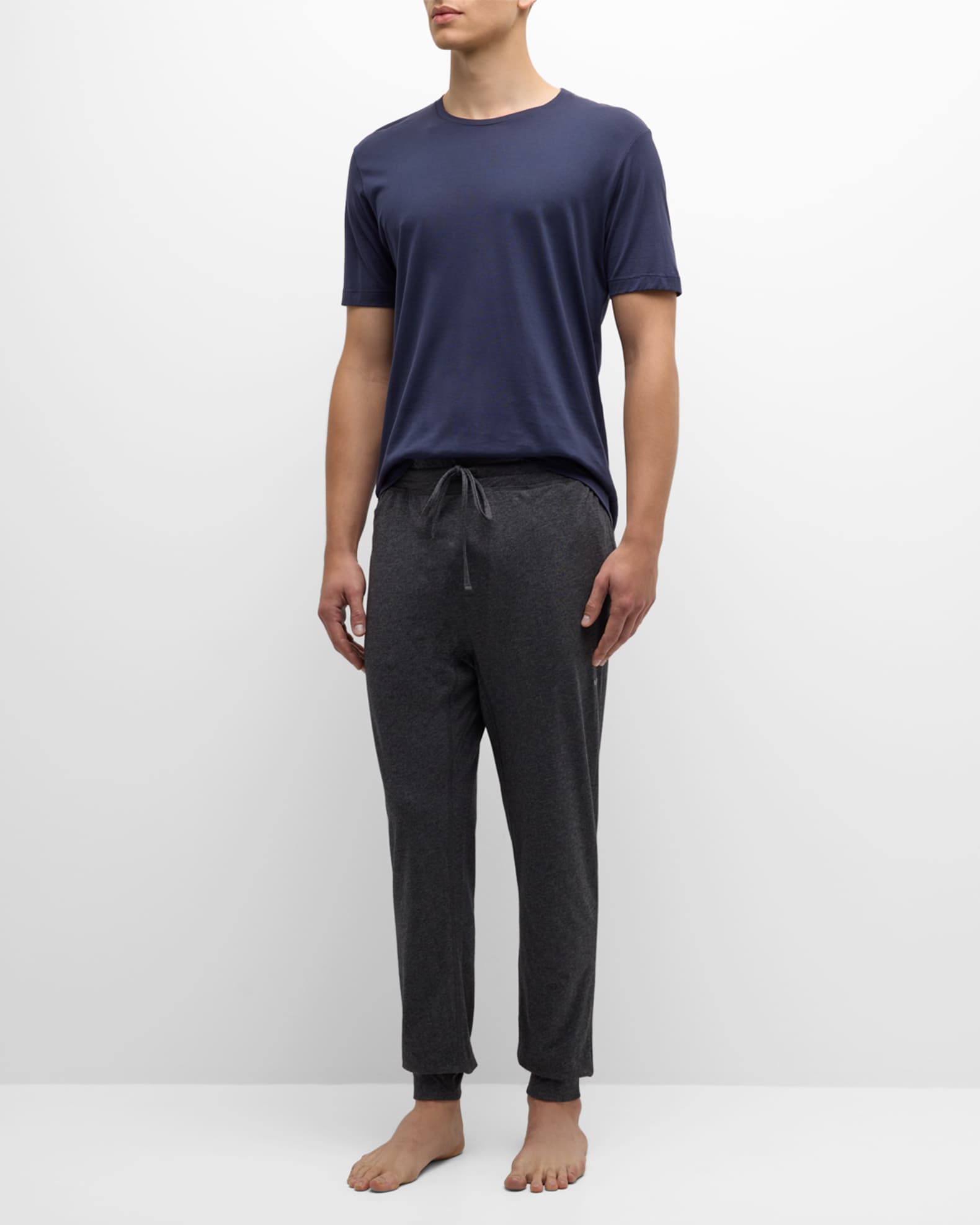 Petite Plume Men's Pima Cotton Drawstring Lounge Pants | Neiman Marcus