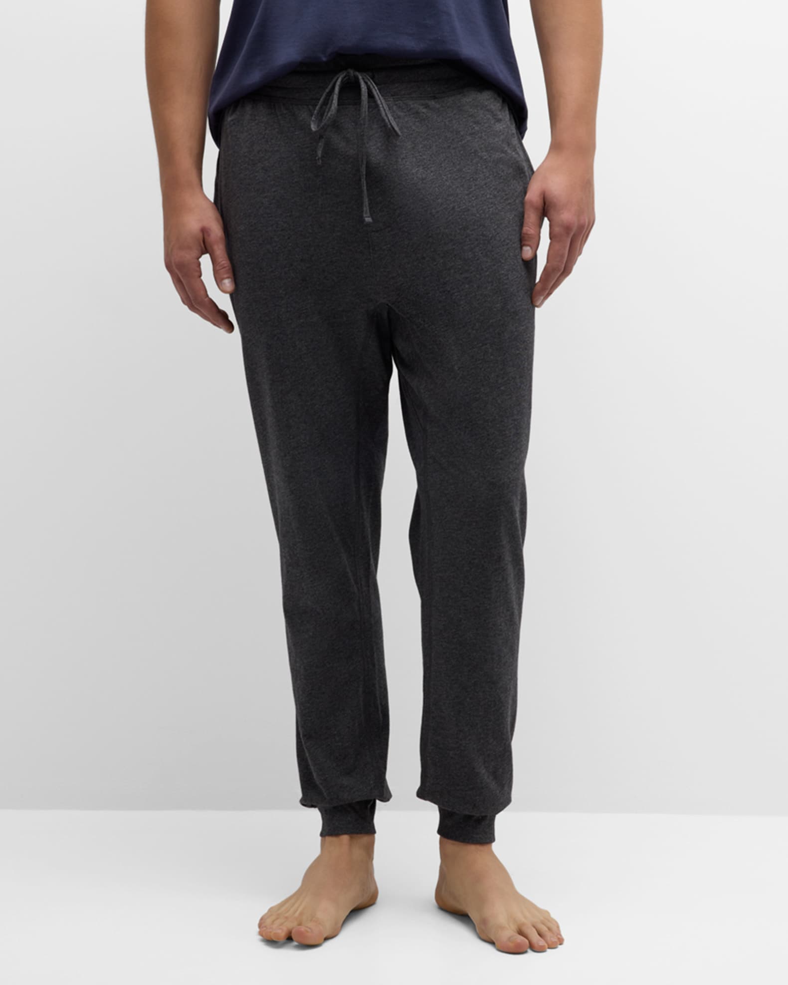 Petite Plume Men's Pima Cotton Drawstring Lounge Pants | Neiman Marcus
