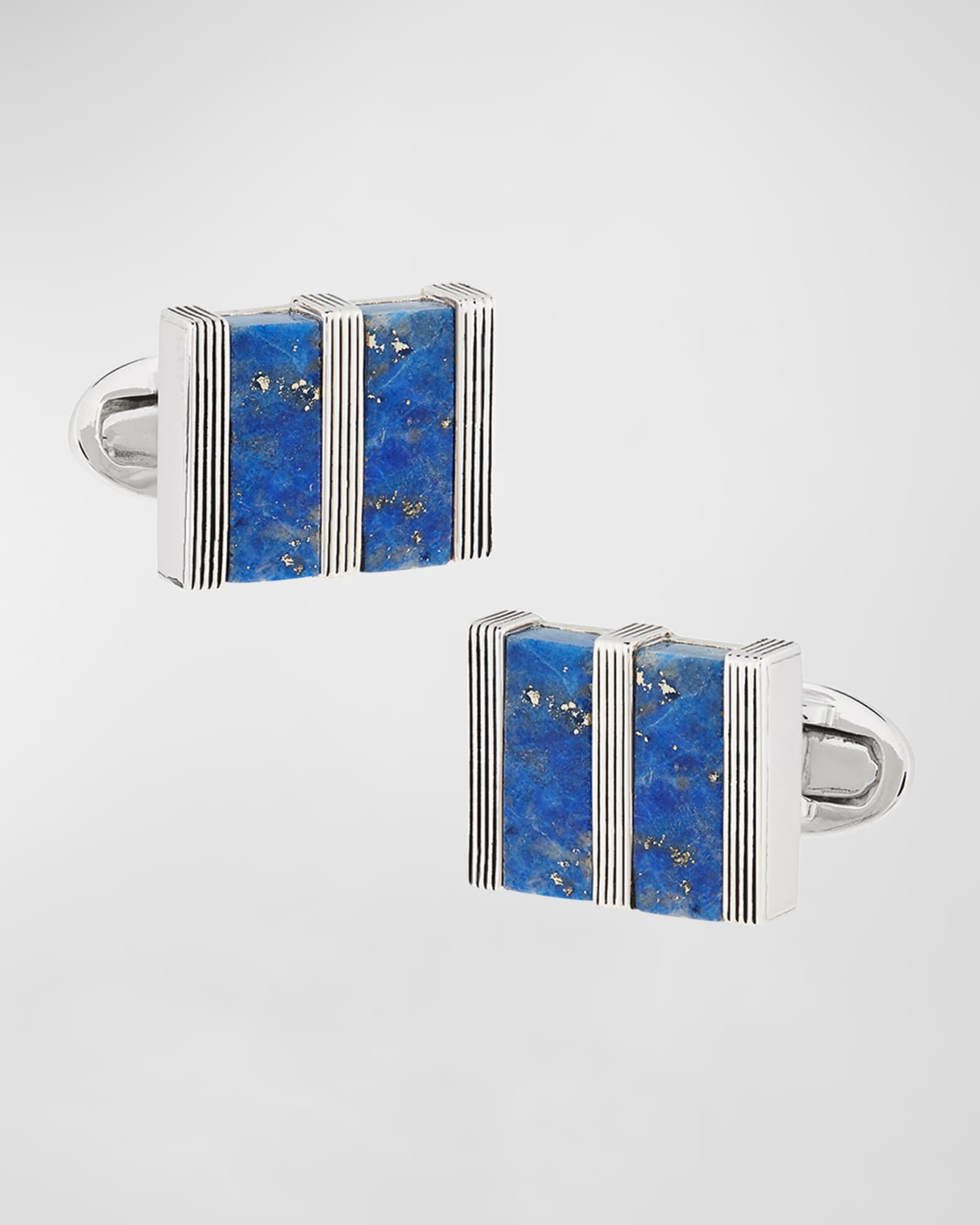 Link Up Men's Rectangle Lapis Lazuli Cufflinks | Neiman Marcus
