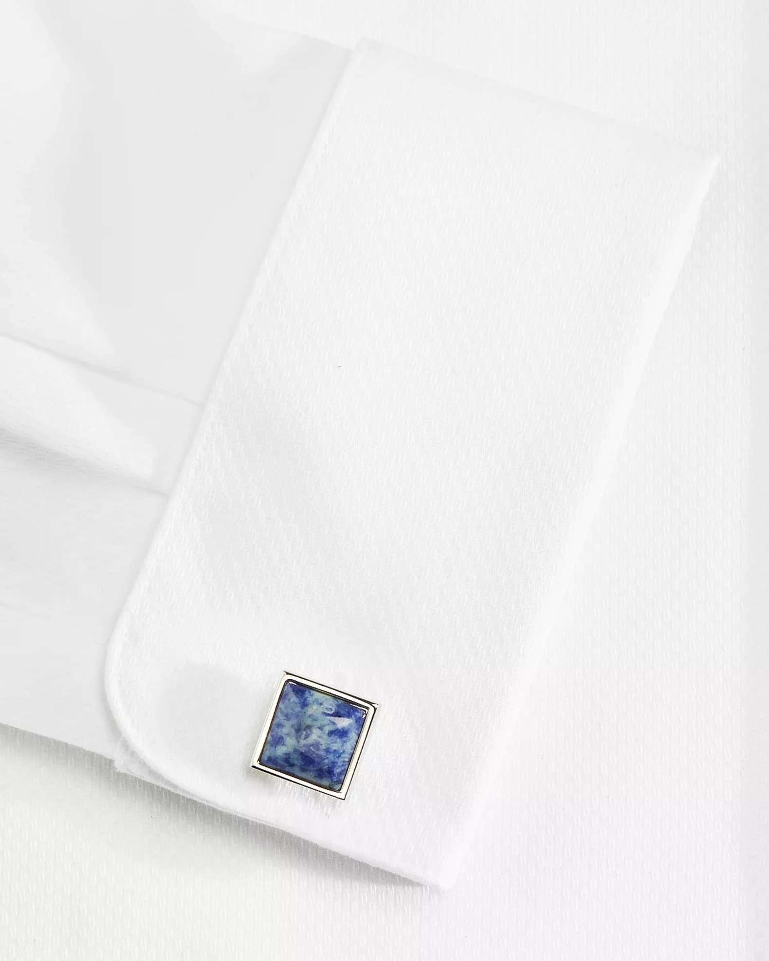 Link Up Men's Square Blue Stone Cufflinks | Neiman Marcus